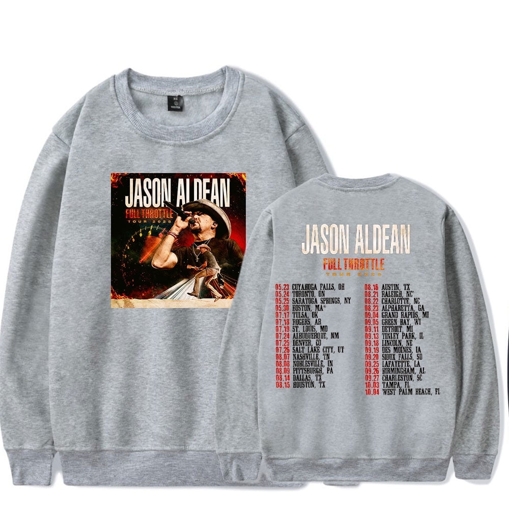 Jason Aldean Full Throttle Tour 2025 Long Sleeved Men's And Women's ...