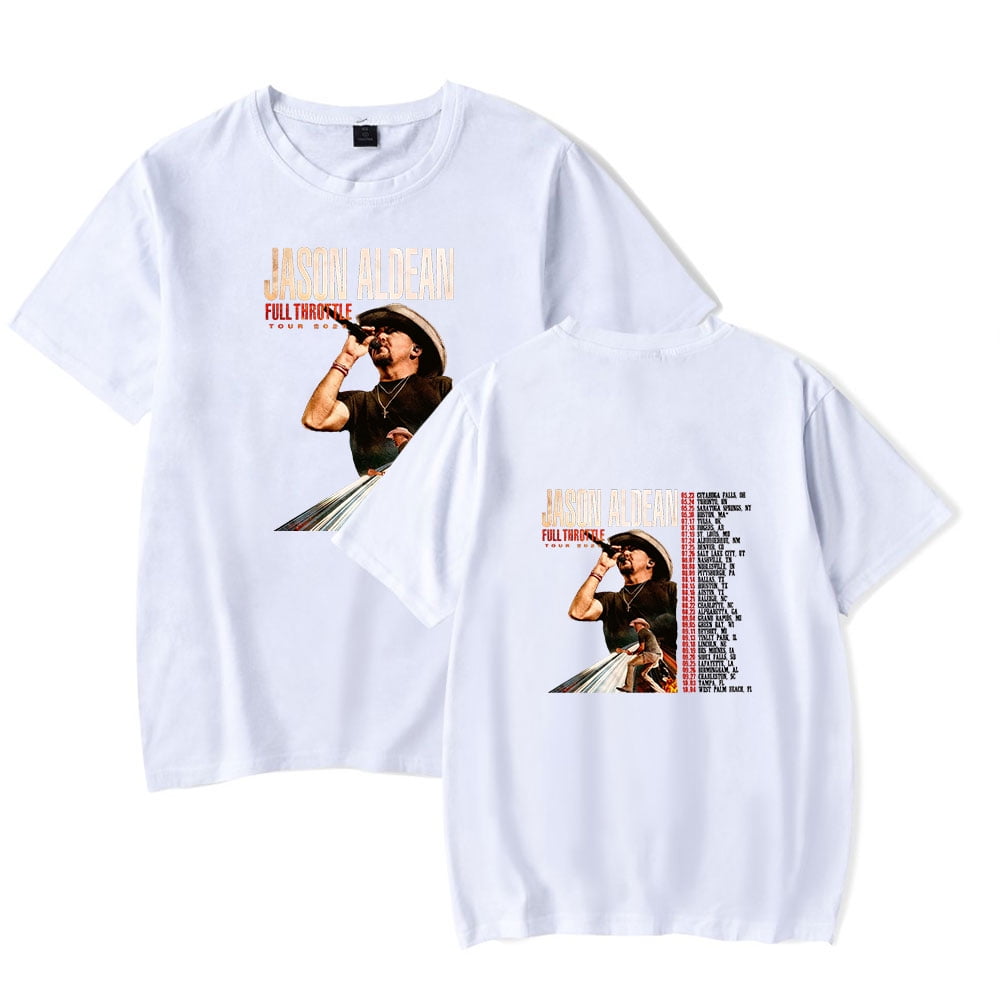 Jason Aldean Full Throttle Tour 2025 T-Shirt Merch Summer For Women/Men ...