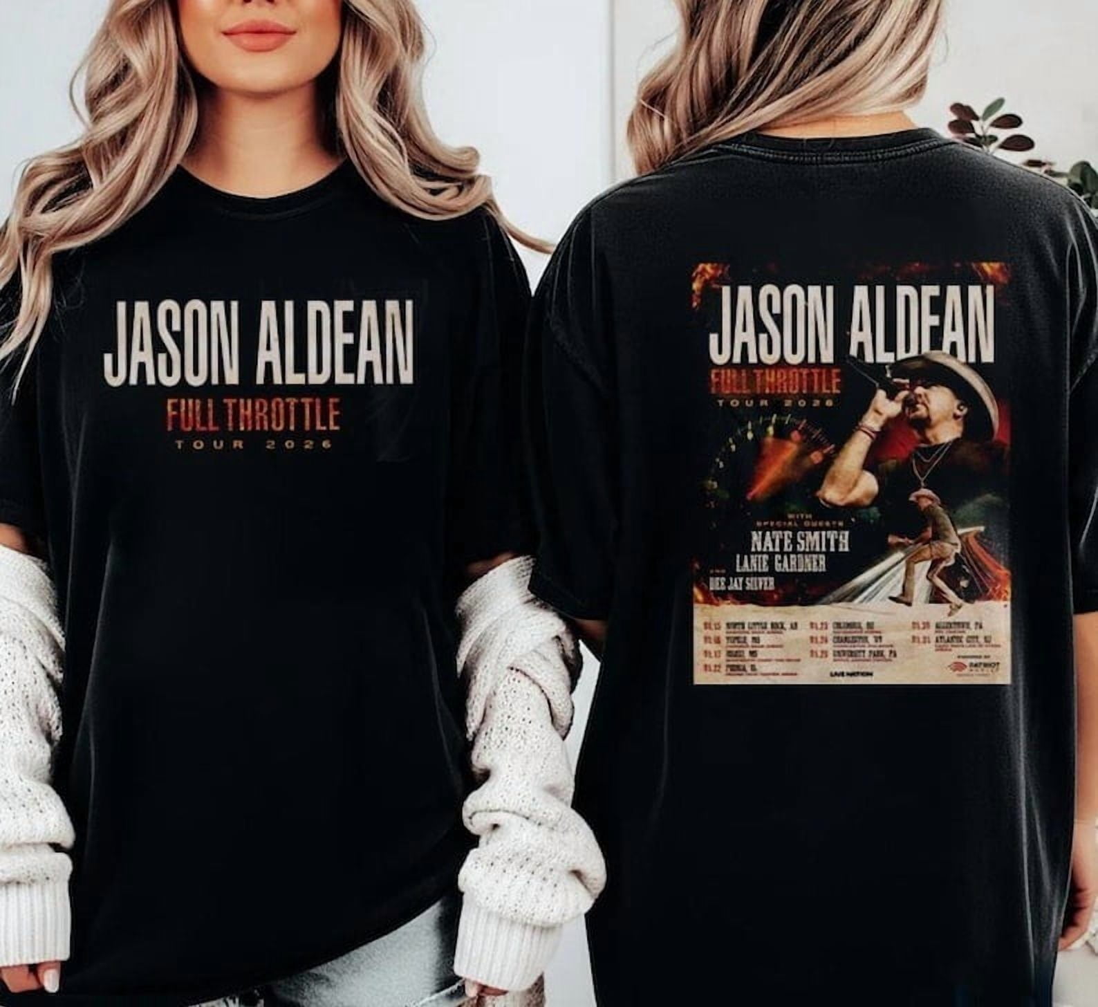 Jason Aldean Full Throttle Tour 2026 North America Schedule Dates Shirt ...