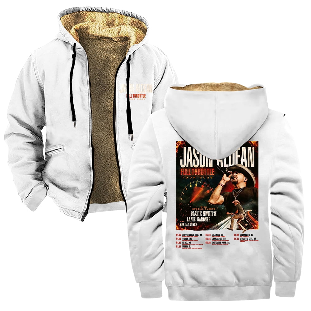 Jason Aldean Full Throttle Tour 2026 Zipper Hoodies Women Men Jacket ...