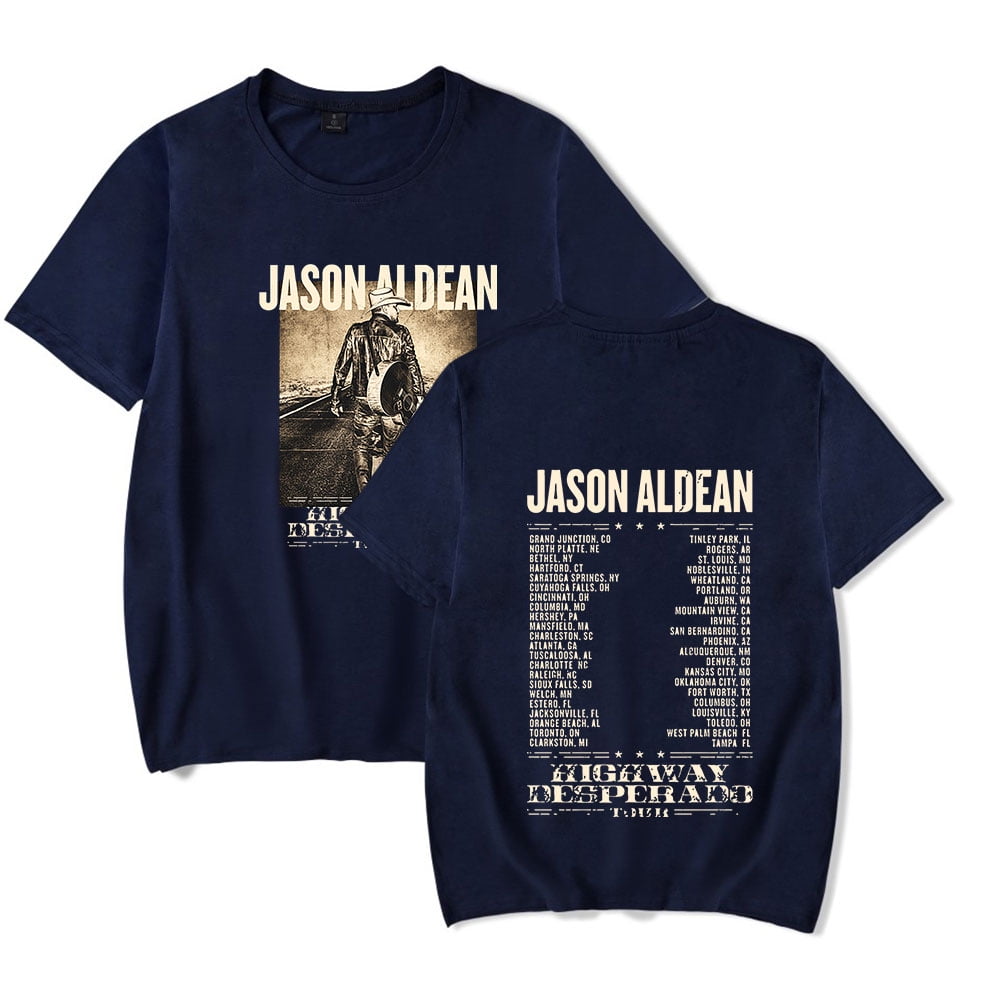 Jason Aldean Highway Desperado 2024 Tour Merch Women Men Casual ...
