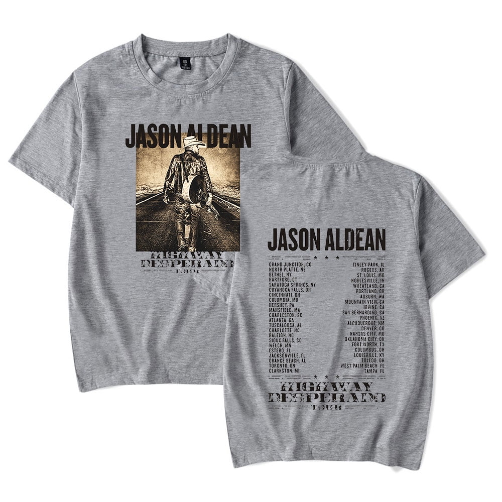 Jason Aldean Highway Desperado 2024 Tour Merch Women Men Casual ...