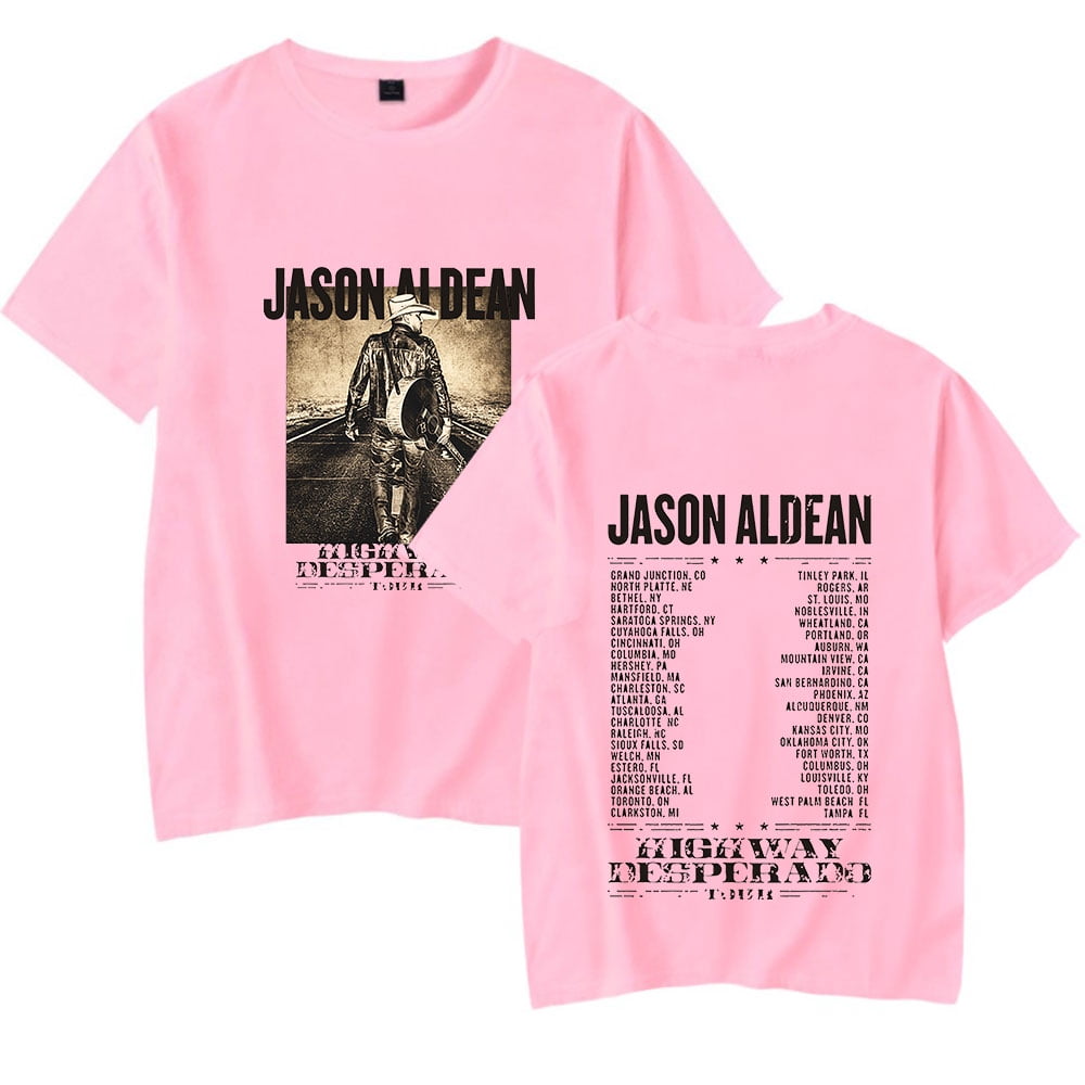 Jason Aldean Highway Desperado Tour Merch T-Shirt Tee Cosplay Men/Women ...