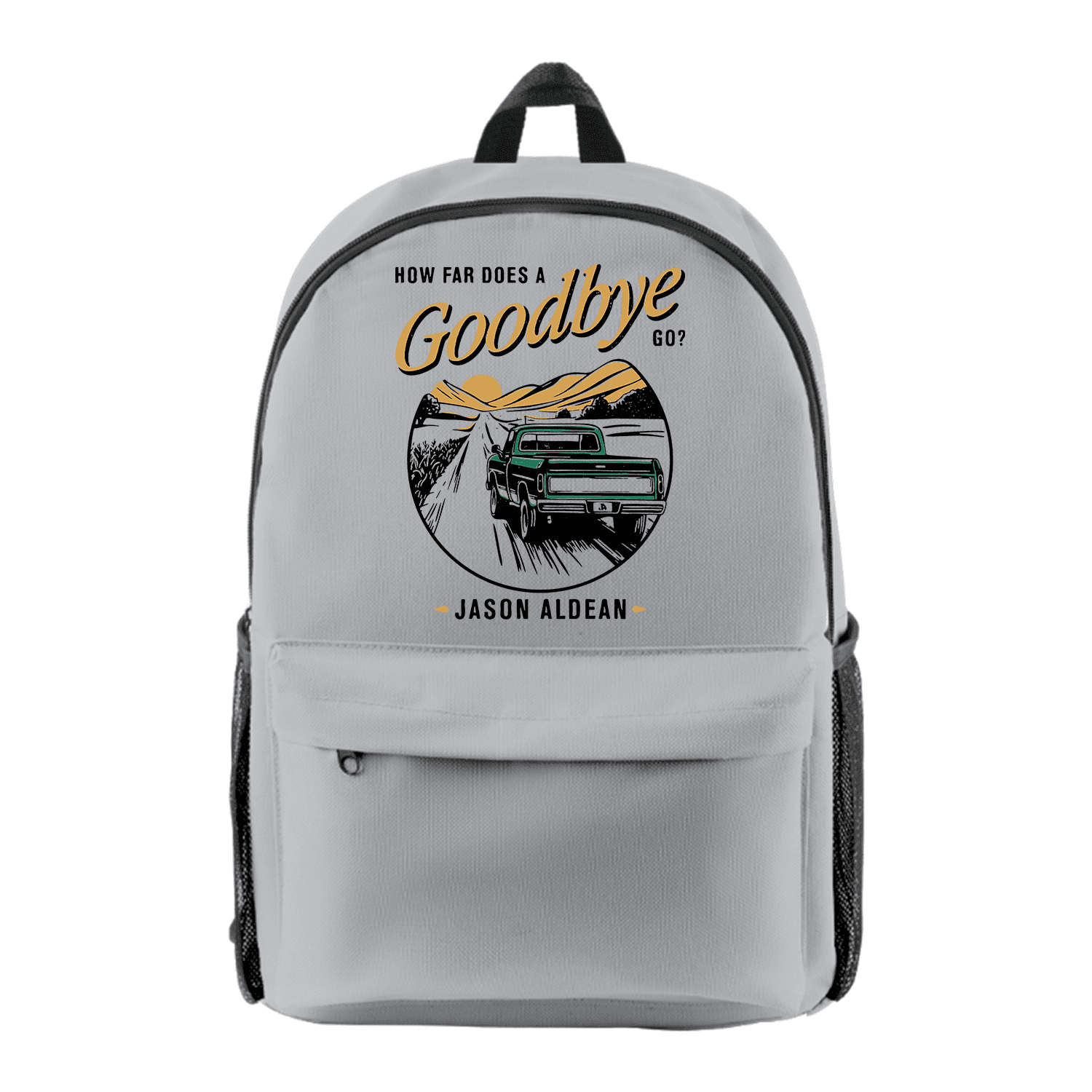 Jason Aldean How Far Does A Goodbye Go Backpack Unisex Shoulders Bag Casual Fashion Daypacks ...