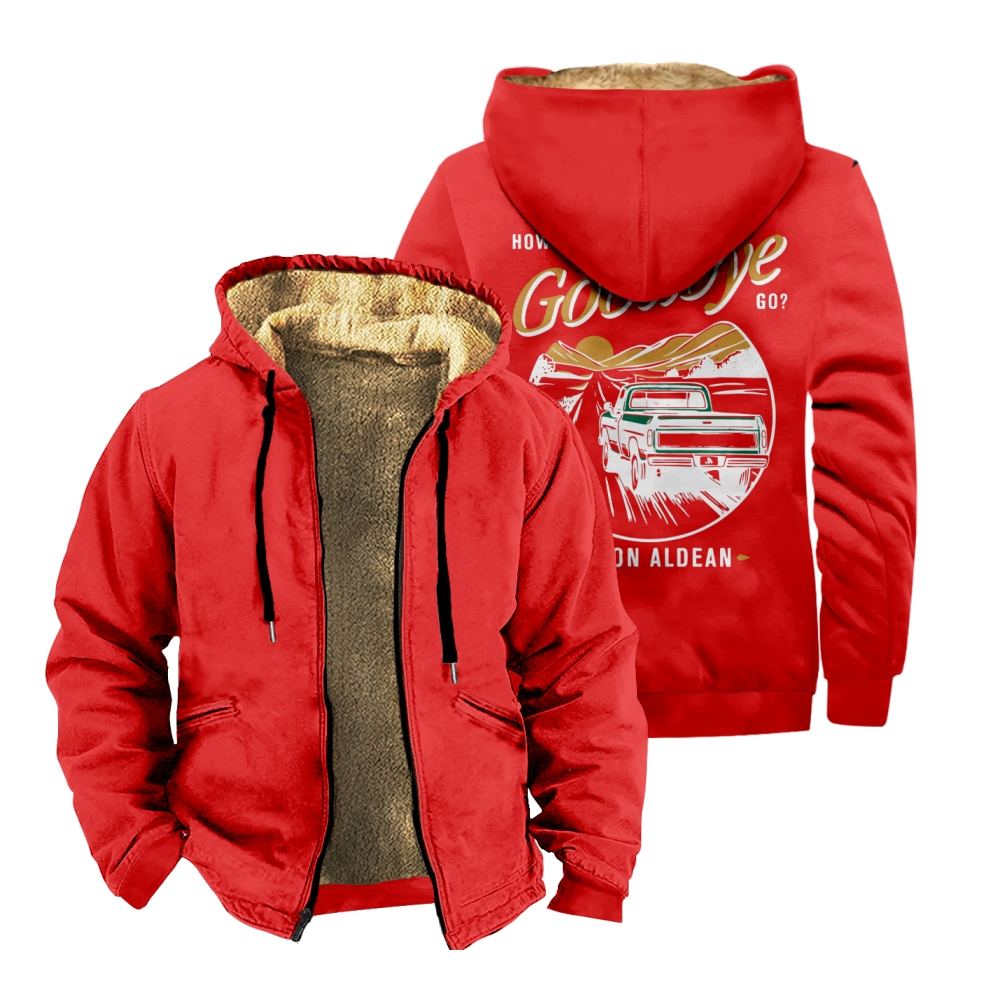 Jason Aldean How Far Does A Goodbye Go Zipper Jacket Long Sleeve Winter ...