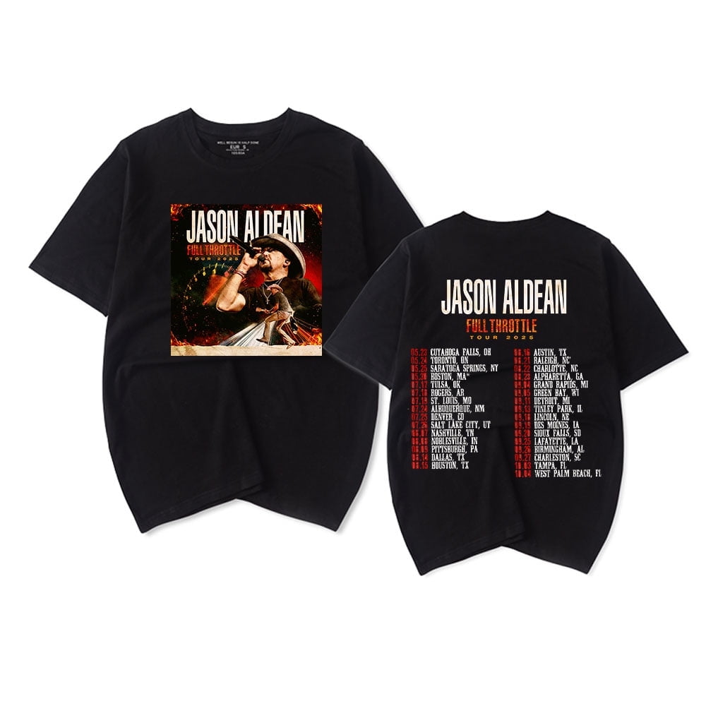 Jason! Aldean! Shirt, Full Throttle Tour 2025 Shirt For Fans Men Women ...