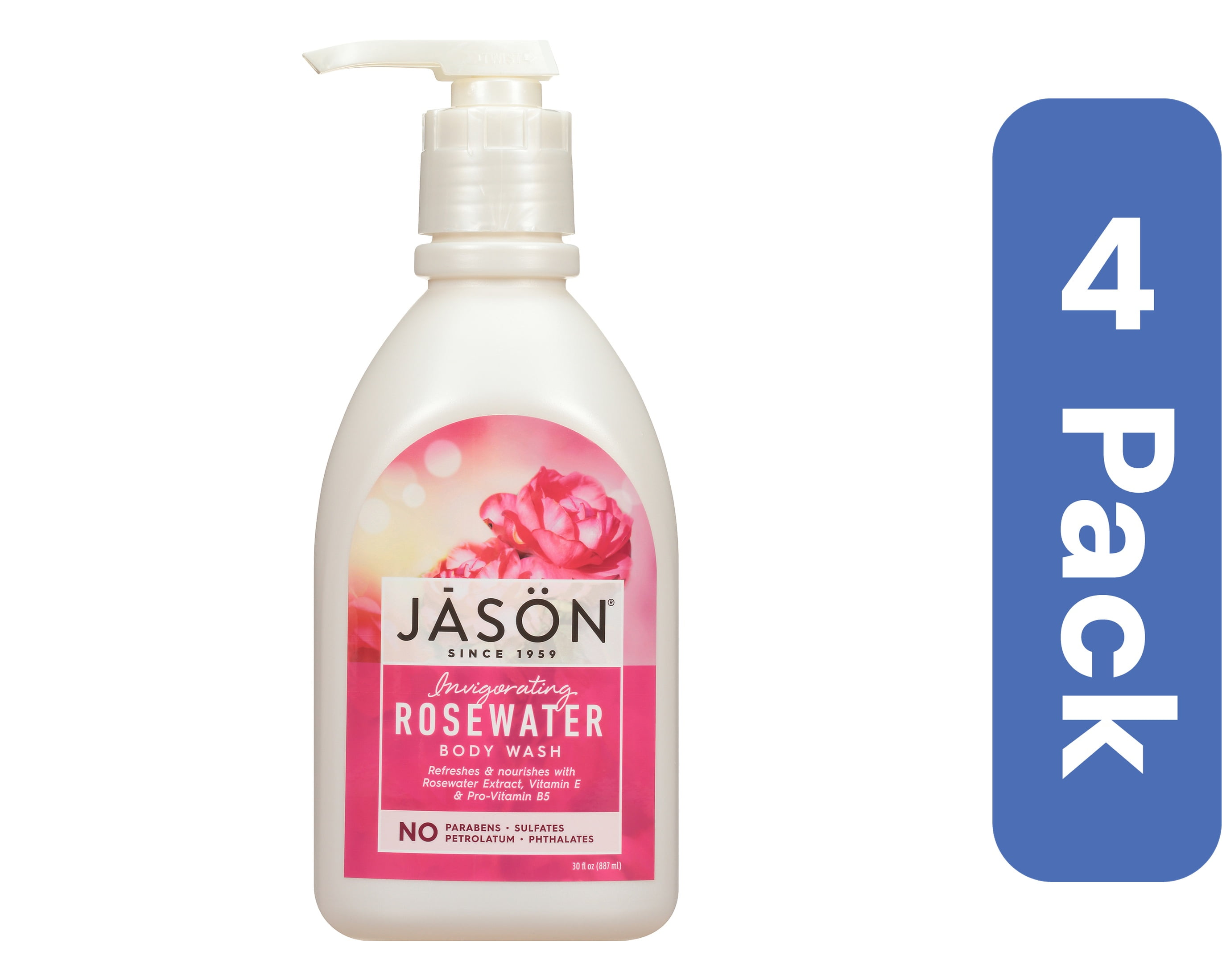Jason Body Wash Glycine and Rose 30 oz (Pack of 4) - Walmart.com
