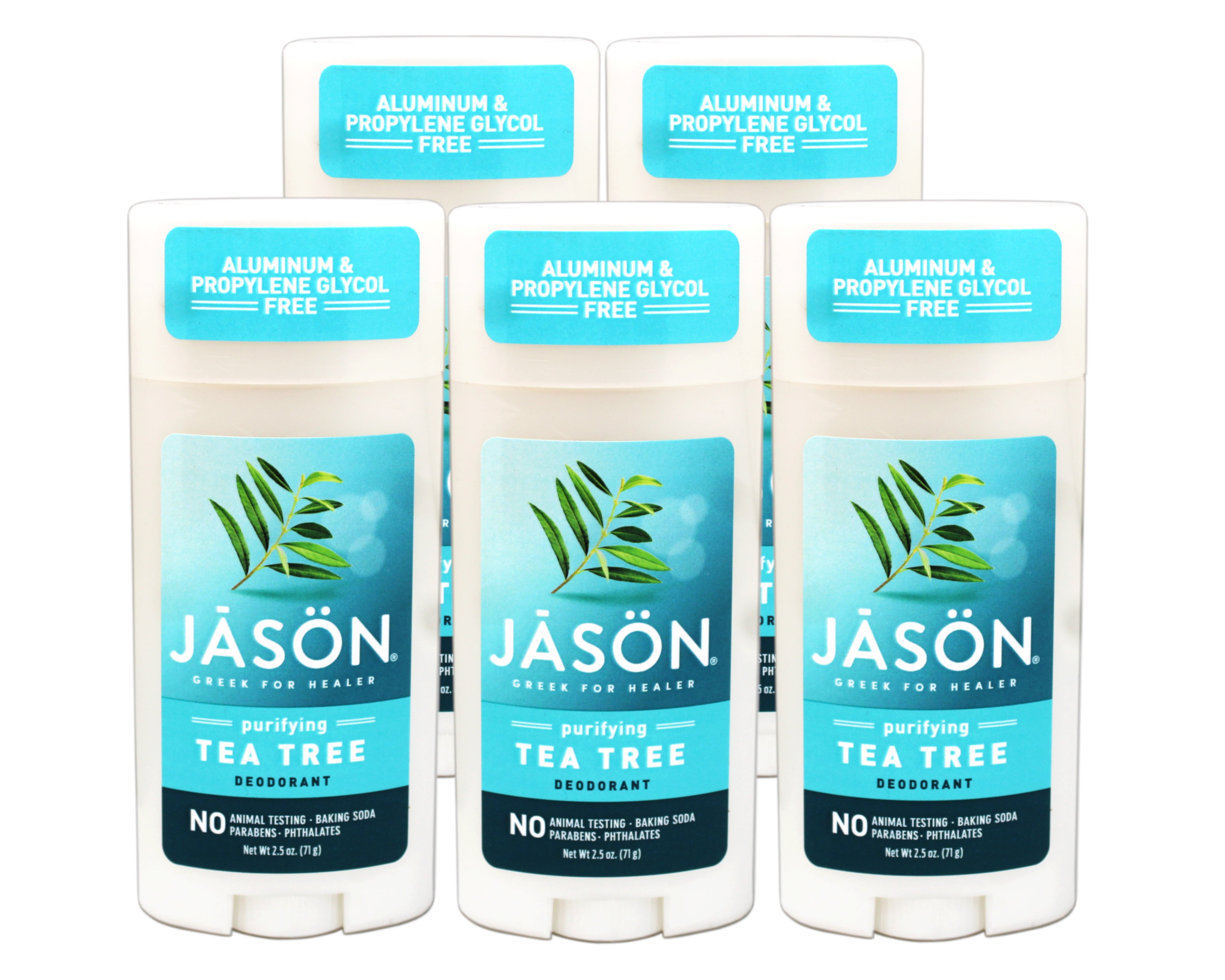 Jason Deodorant Stick Tea Tree, Aluminum & Propylene Glycol Free, 2.5 ...