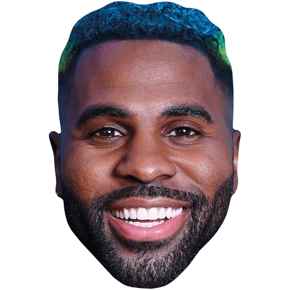 Jason Derulo (Blue Hair) Big Head. Larger than life mask. - Walmart.com