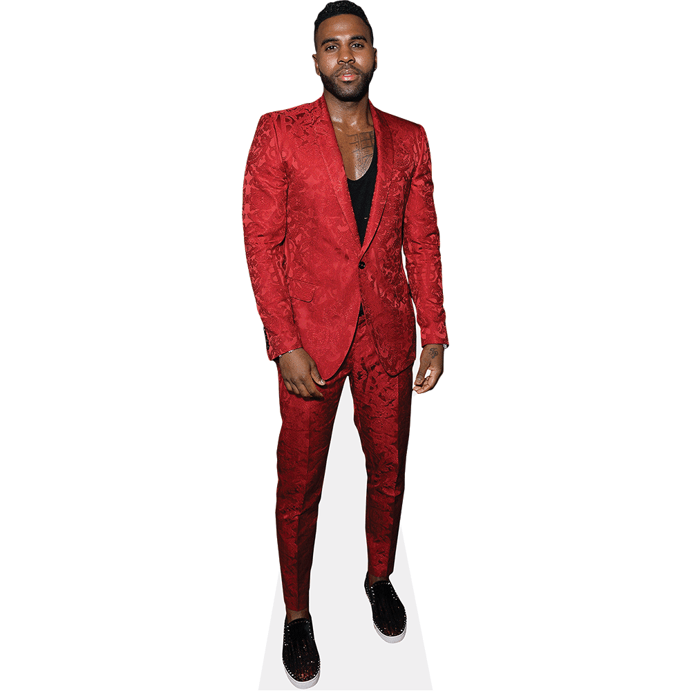 Jason Derulo (Red Suit) Mini Cardboard Cutout Standee - Walmart.com