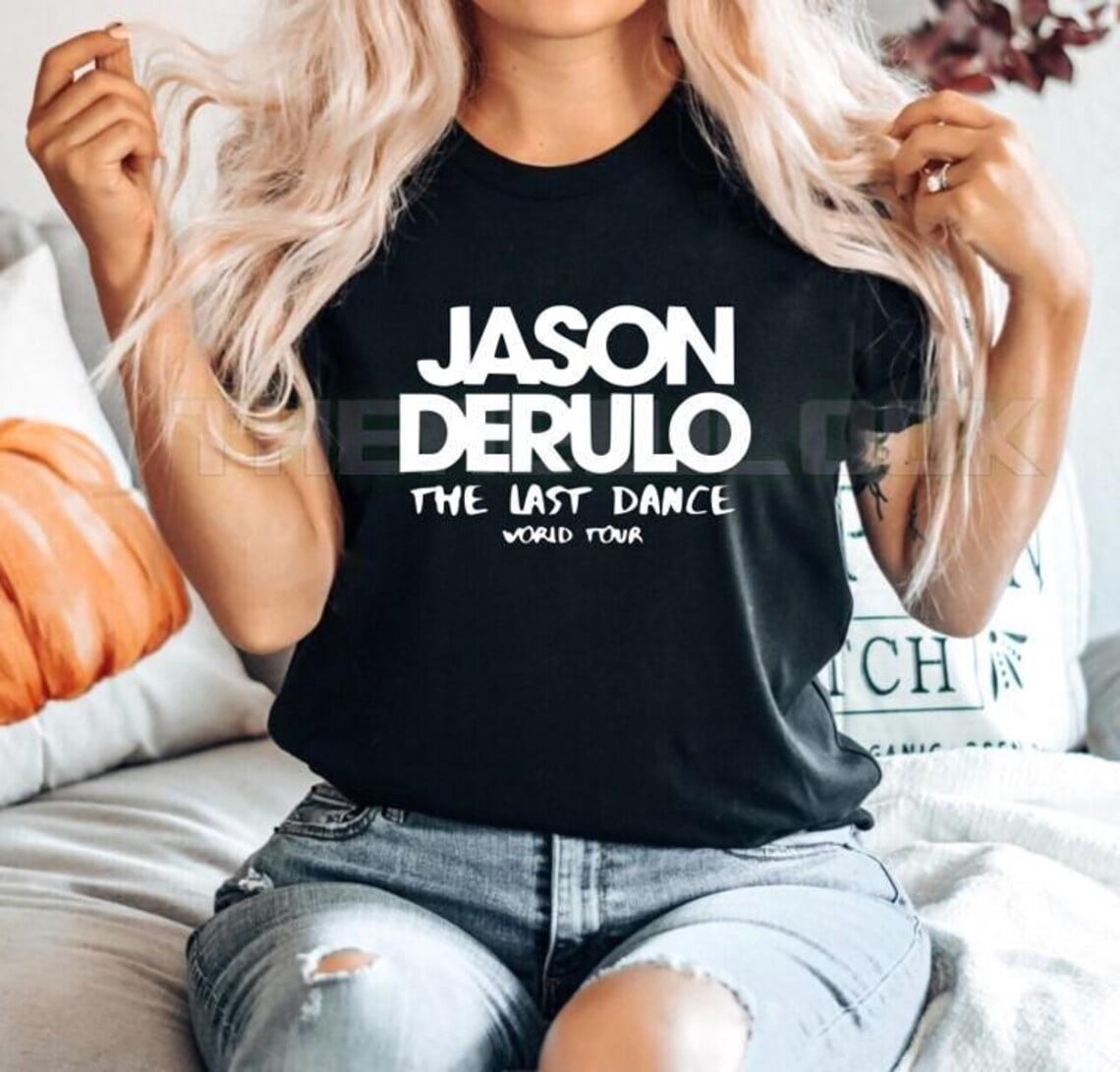 Jason Derulo The Last Dance 2026 Tour T shirt Music Concert,Black Color ...
