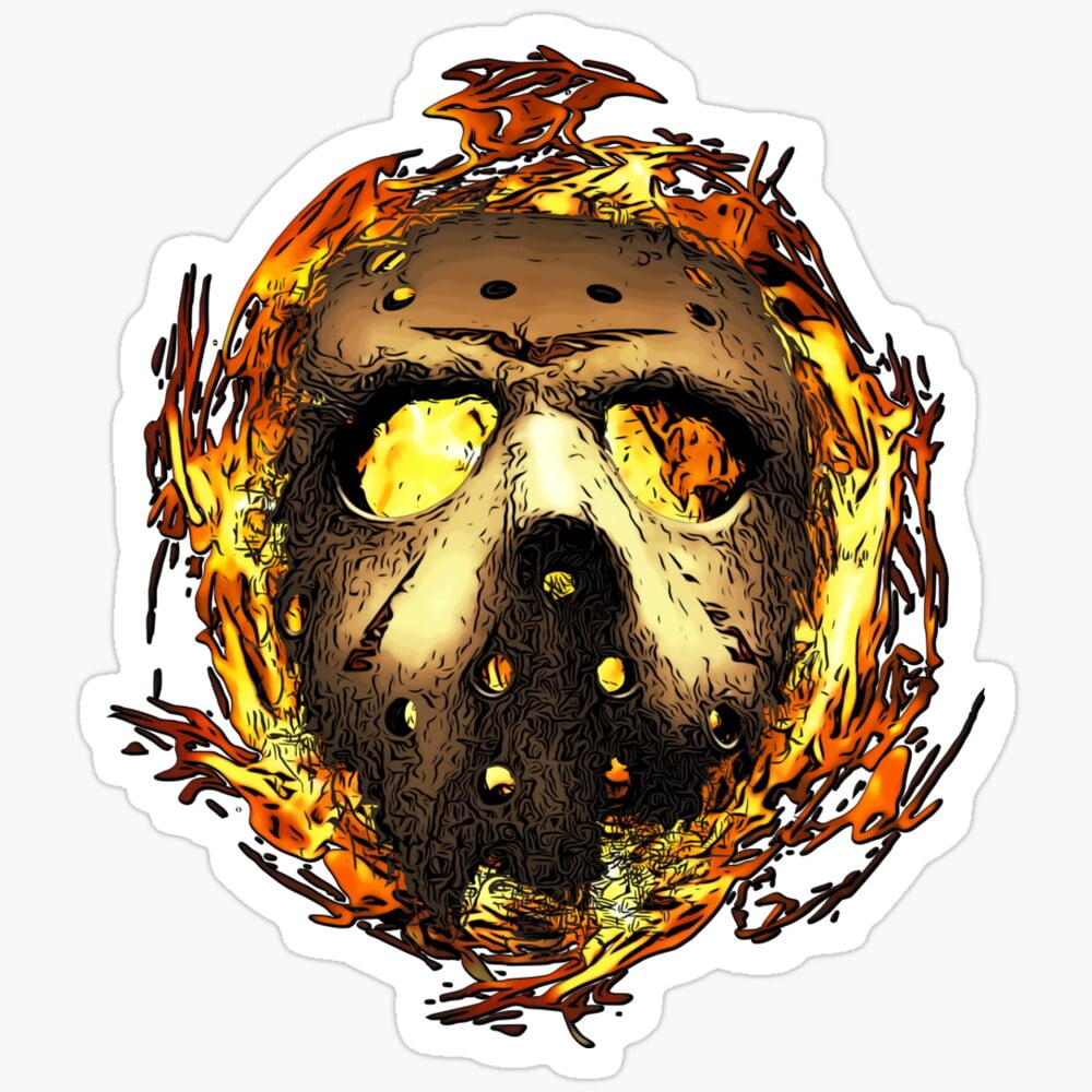 Jason Friday The 13Th Sticker Phone Decal Water Bottle Stickers Car ...