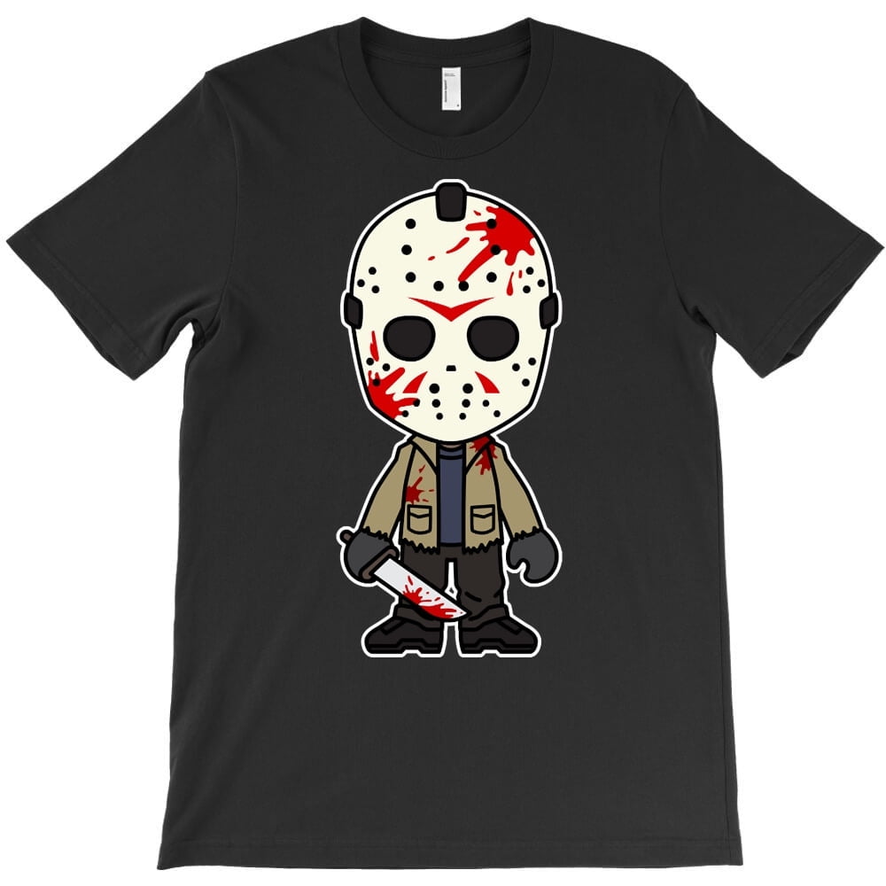 Jason Friday The 13th Voorhees Hockey Mask Slasher Horror Movie Icon H438 T-Shirt, for Men and ...