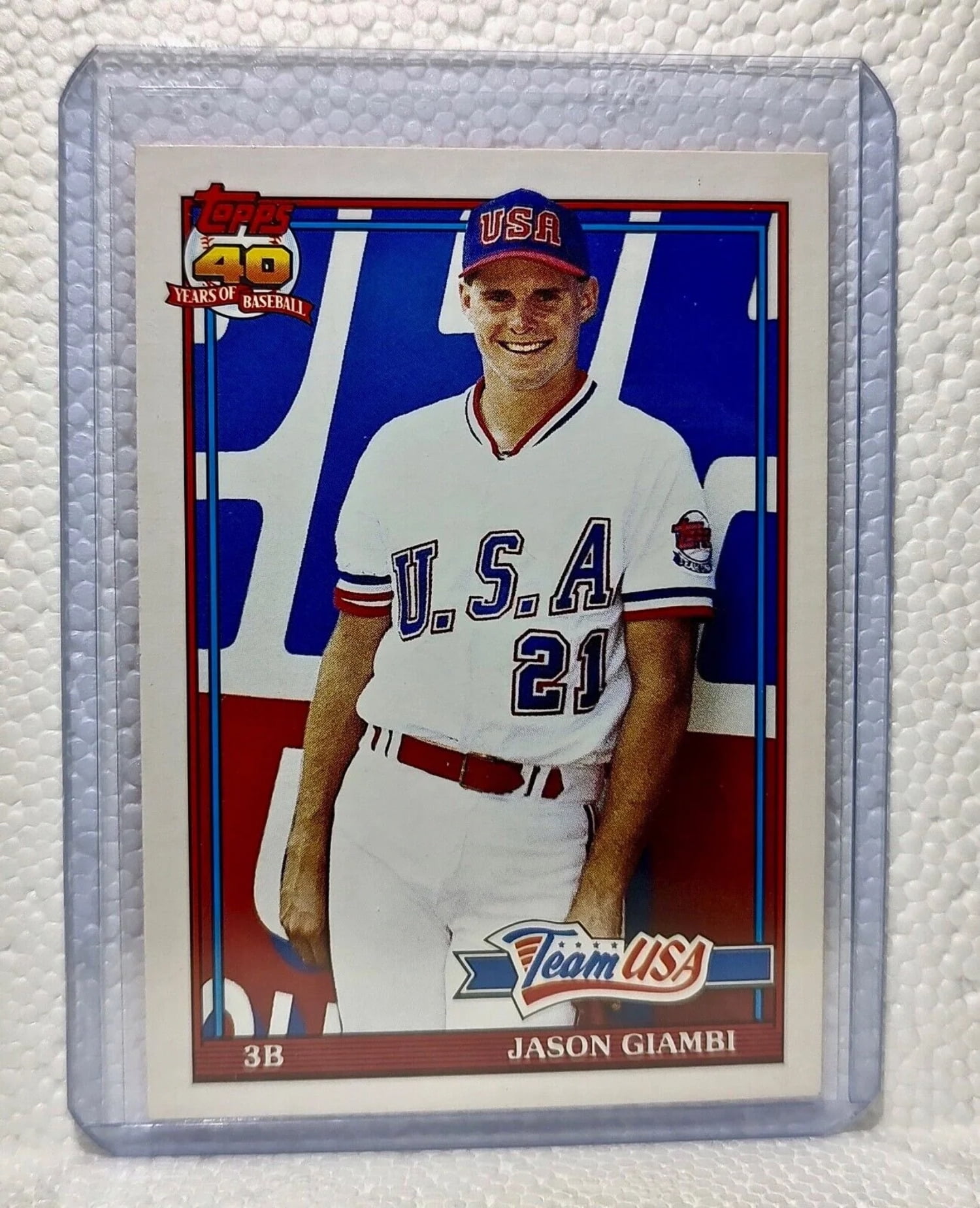 Jason Giambi 1991 Topps MLB #45T 40 Years of Baseball Card Team USA ...