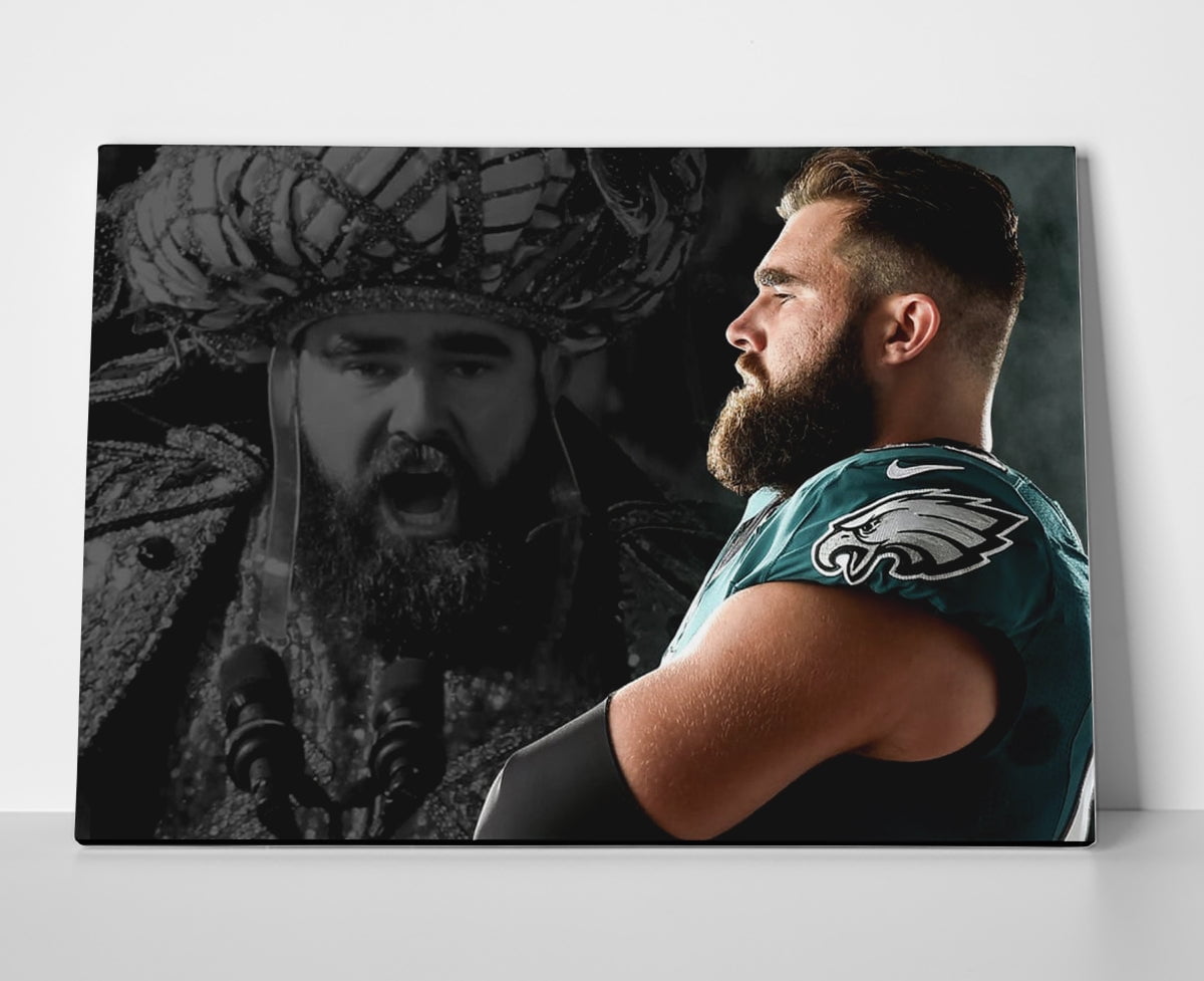 Jason Kelce NFL Poster or Wrapped Canvas - Walmart.com