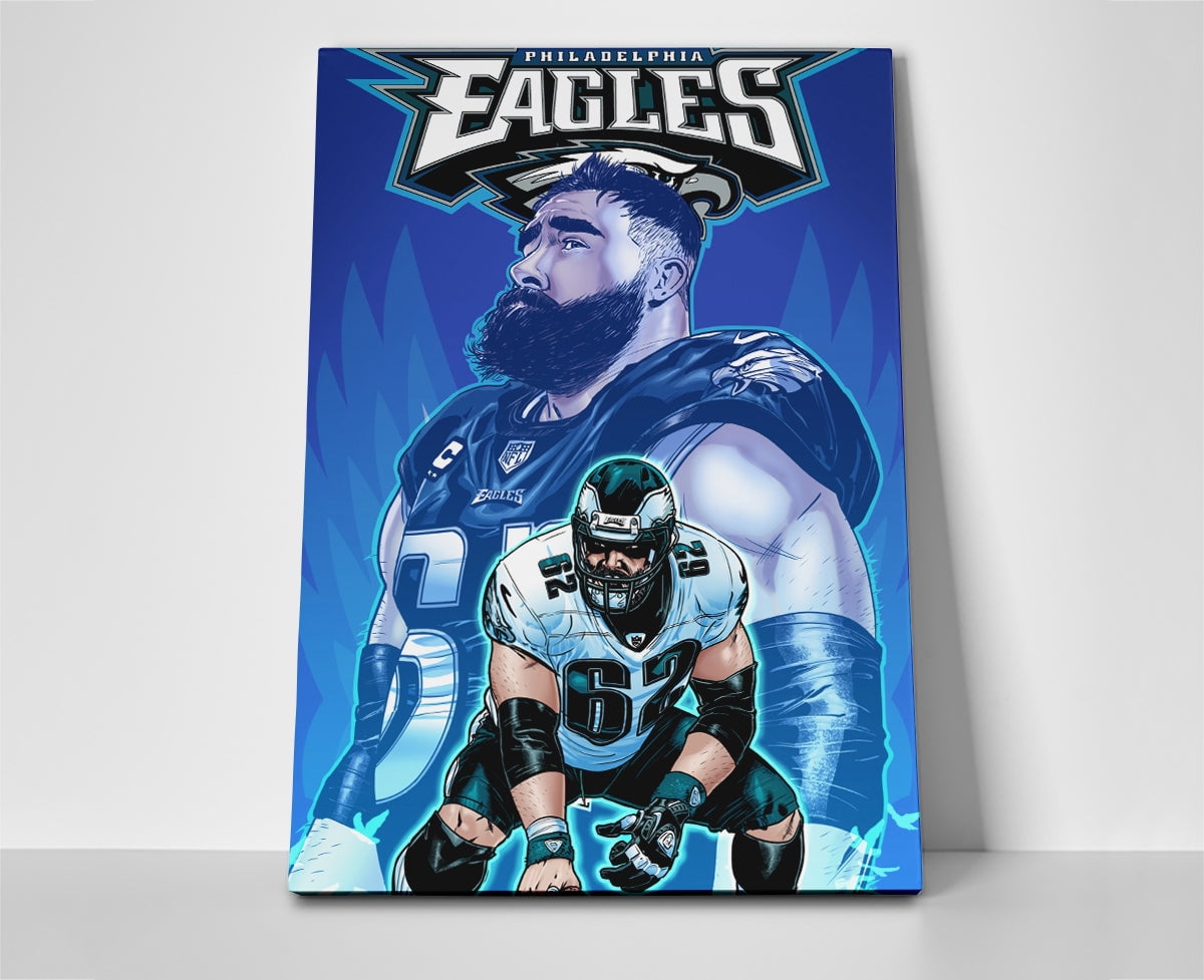 Jason Kelce Poster or Wrapped Canvas - Walmart.com