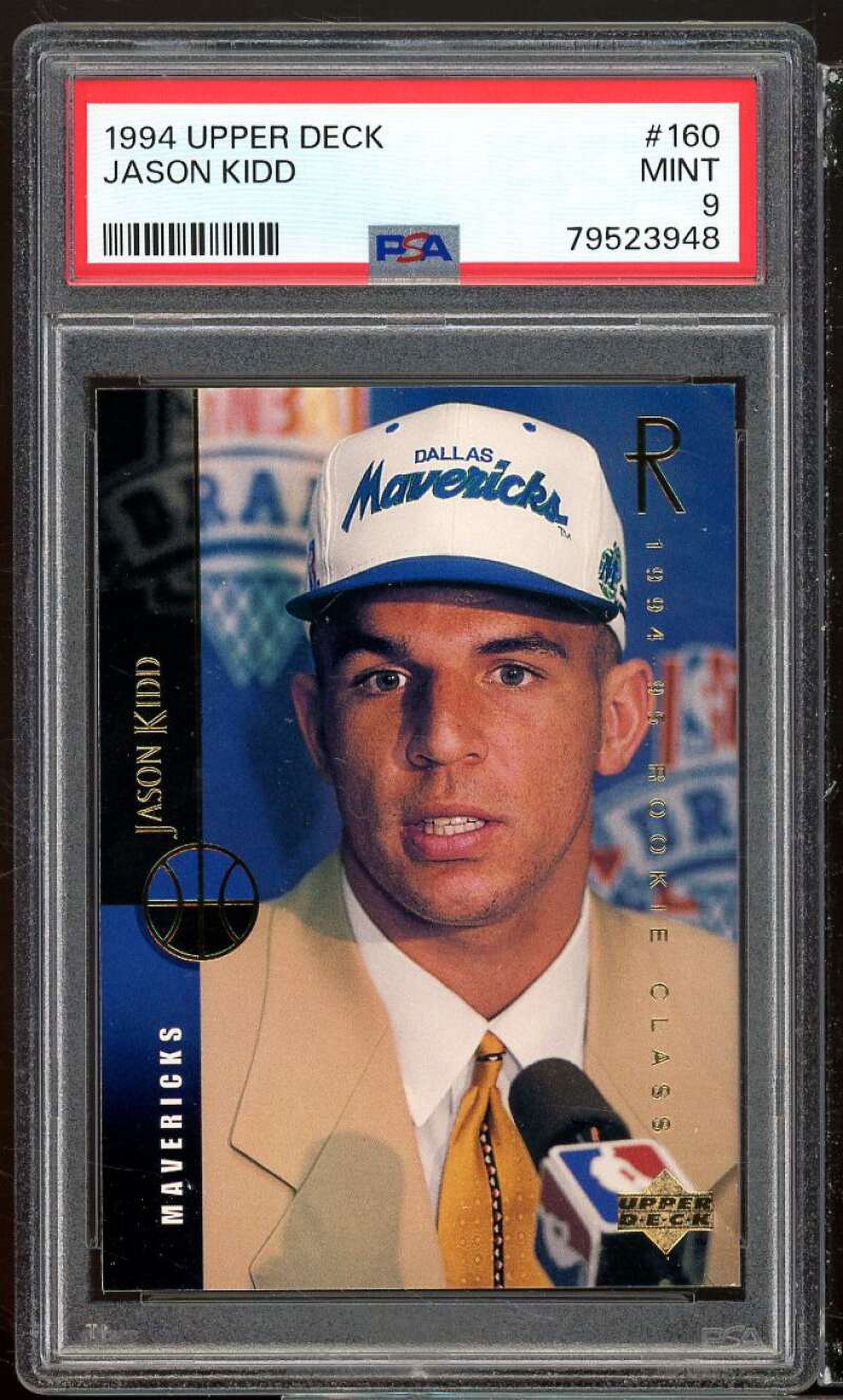 Jason Kidd Rookie Card 1994-95 Upper Deck #160 PSA 9 - Walmart.com