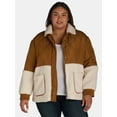Jason Maxwell Women's and Women’s Plus Quilted Jacket with Faux ...