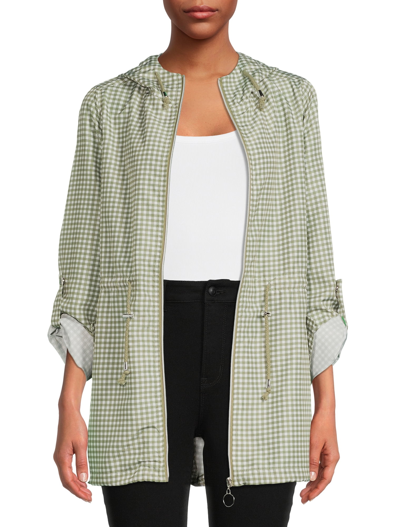 Jason Maxwell Women's Printed Rain Anorak Jacket - Walmart.com