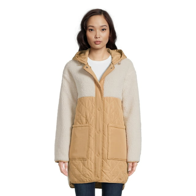 Jason Maxwell Women’s and Women’s Plus Size Mixed Media Jacket with ...