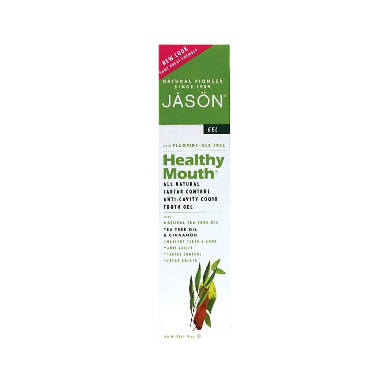 Jason Natural Healthy Mouth, Anti-Cavity & Tartar Control Gel, Tea Tree ...