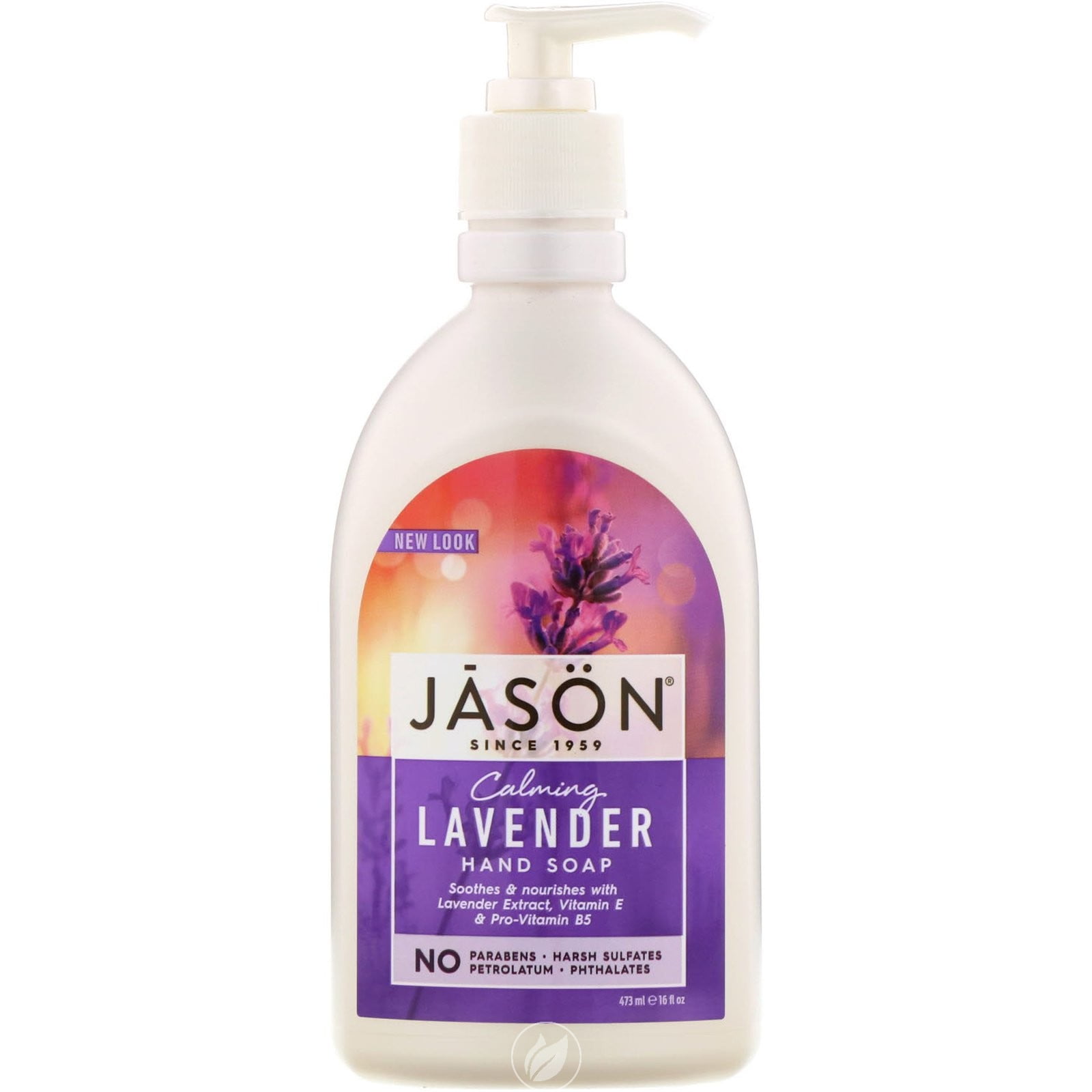 Jason Natural Products Satin Soap Lavender w/Pump 16 Ounce - Walmart.com