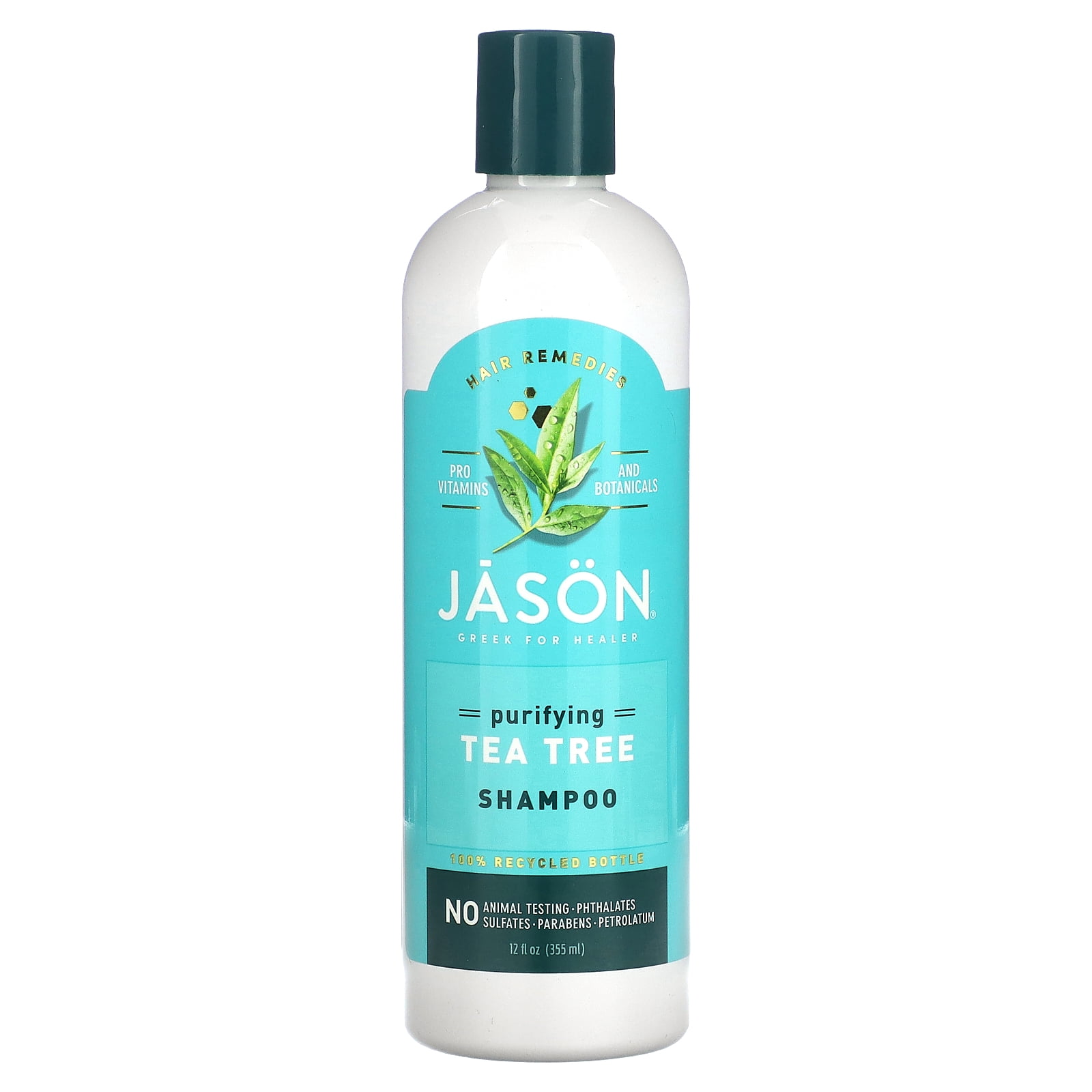 Jason Tea Tree Shampoo 12 oz with Aloe Vera and Jojoba Oil for Dandruff ...