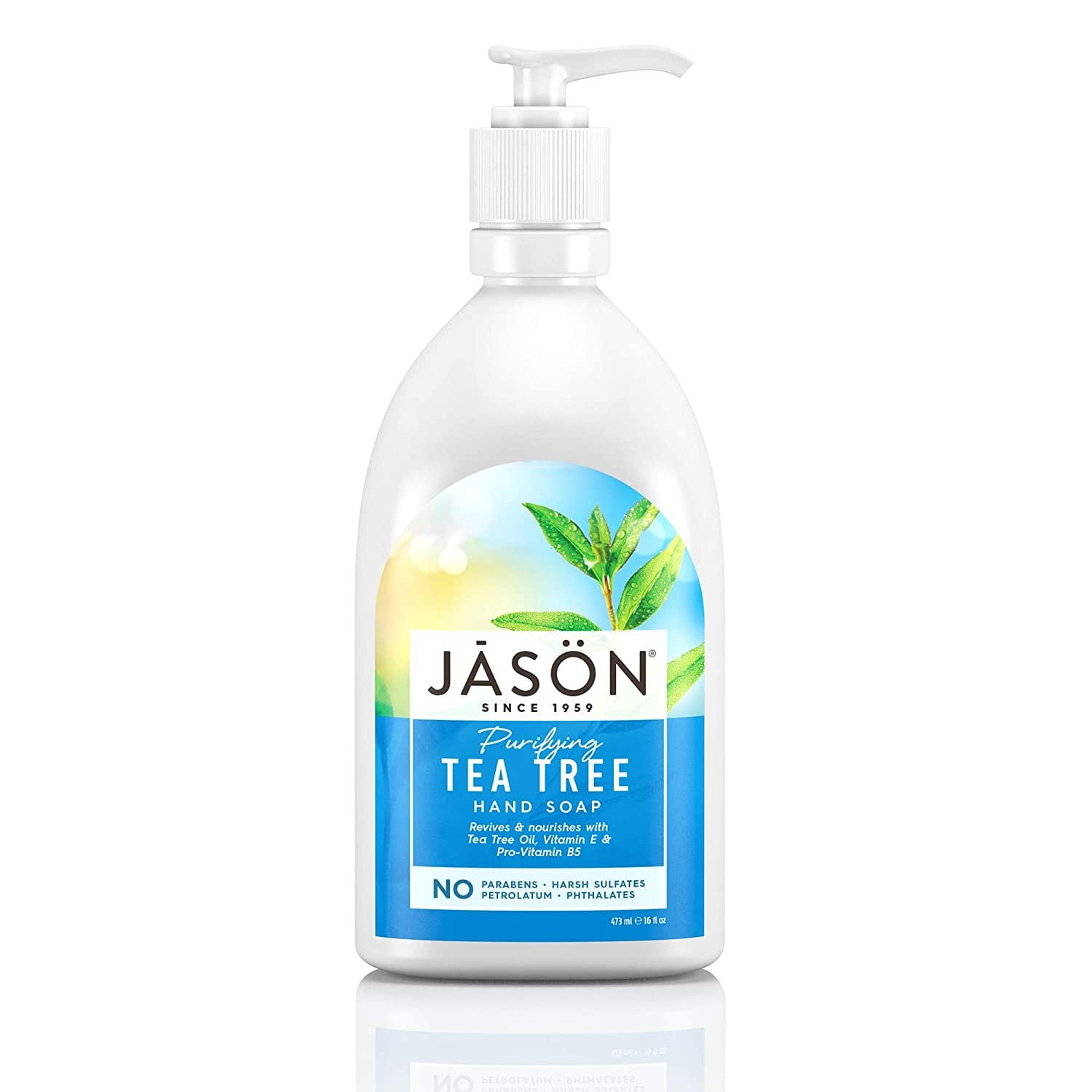 Jason Pure Natural Hand Soap, Purifying Tea Tree, 16 fl oz - Walmart.com