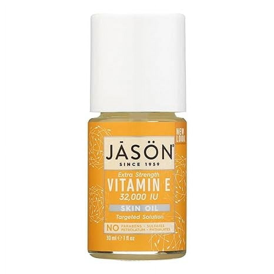 Jason Natural Vitamin E 32,000 IU Extra Strength Skin Oil, Targeted ...