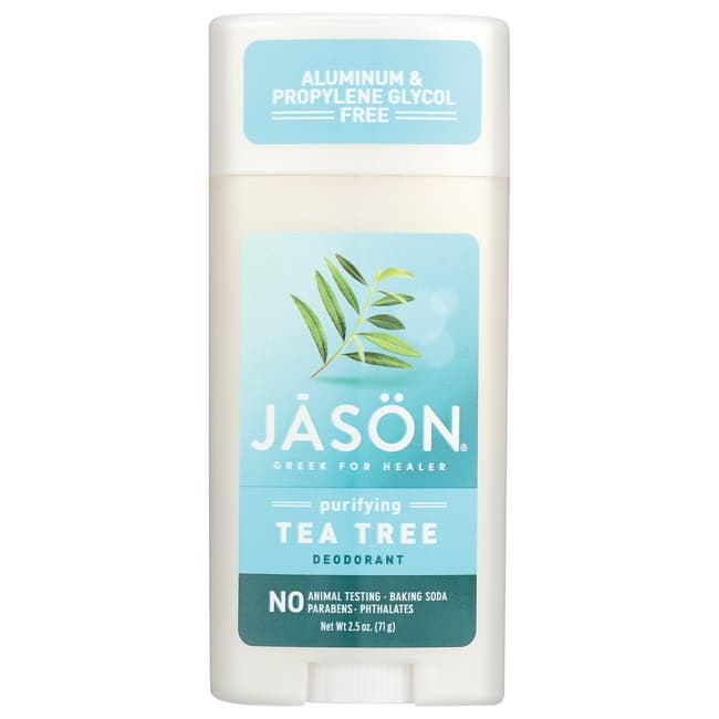 Jason Organic Natural Tea Tree Deodorant Stick, 2.5 oz, Aluminum Free ...