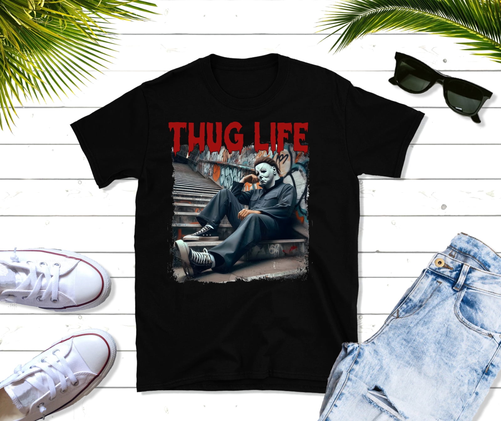 Jason Thug Life horror movie T-Shirt - Walmart.com