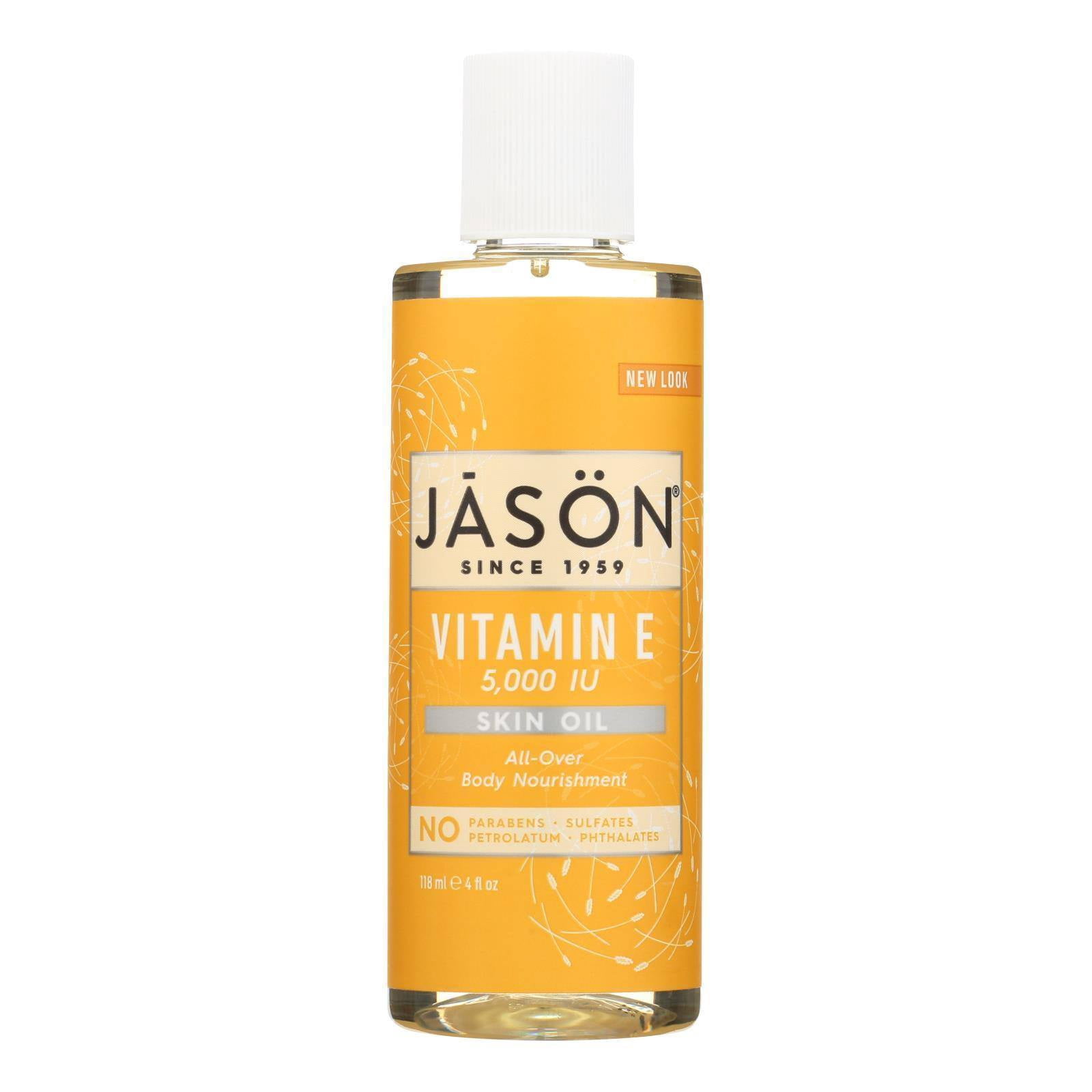 Jason Vitamin E Pure Natural Skin Oil - 5000 IU - 4 fl oz - Walmart ...