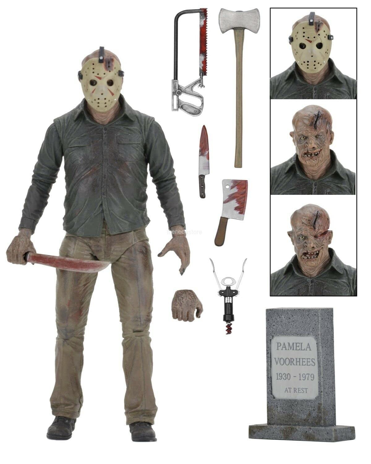 Jason Voorhees- - 7.08” Scale Action Figure - Ultimate Part 4 Jason ...