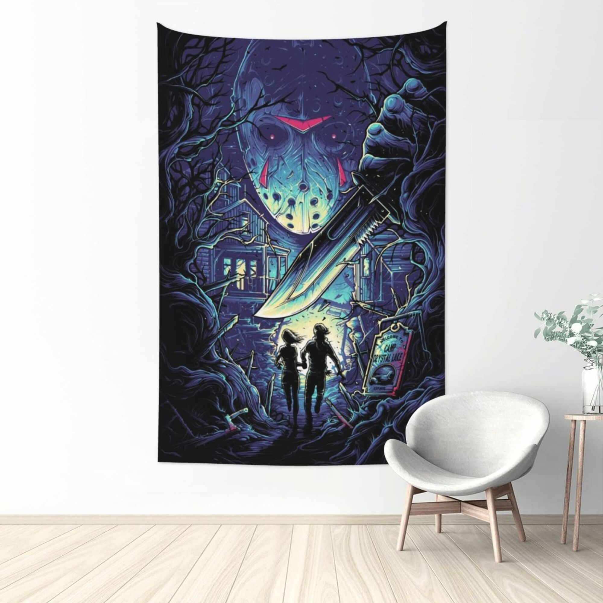 Jason Voorhees Anima Tapestry Movie Decoration Tapestry Tapestry ...