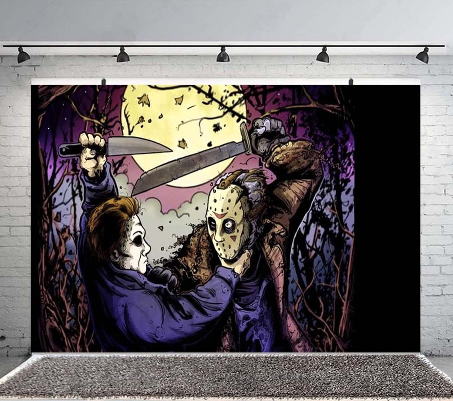Jason Voorhees Backdrop Banner Party Supplies Poster Movie Theme ...