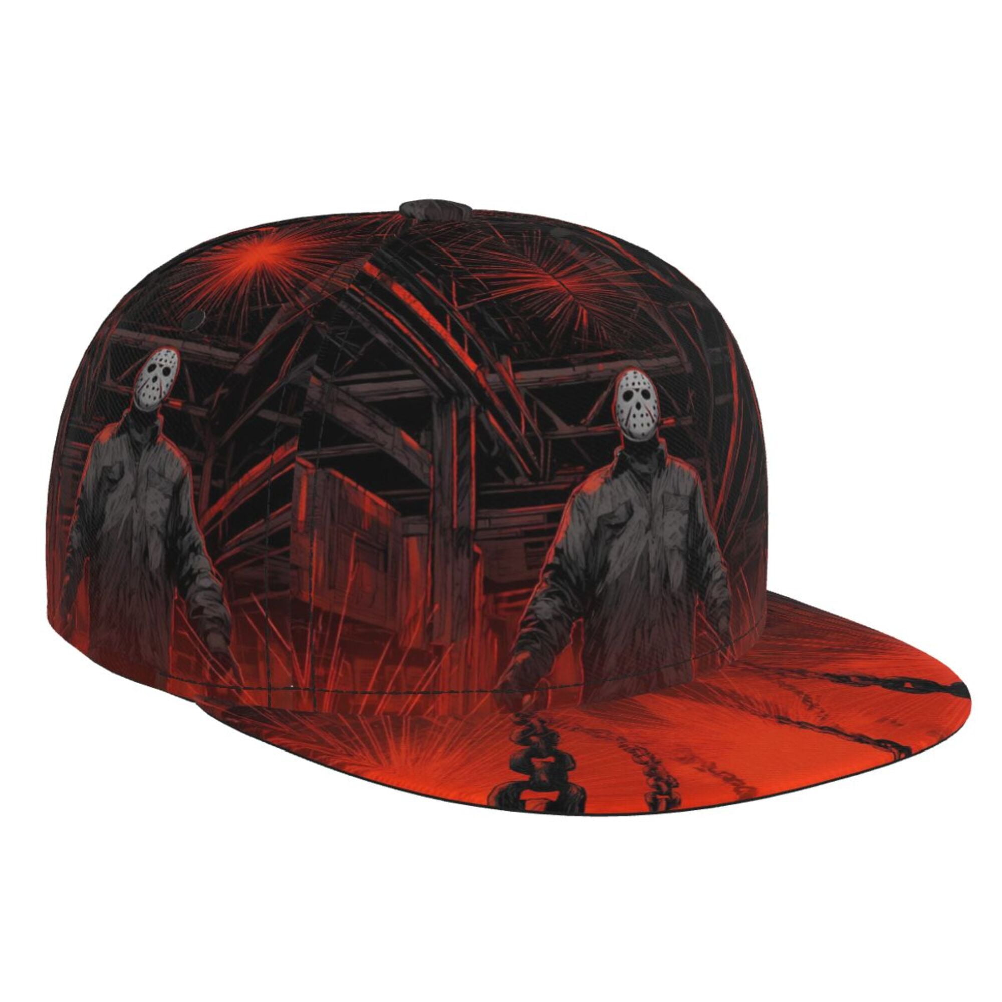 Jason Voorhees Baseball Cap For Men, Women & Kids, Classic Flat Brim ...