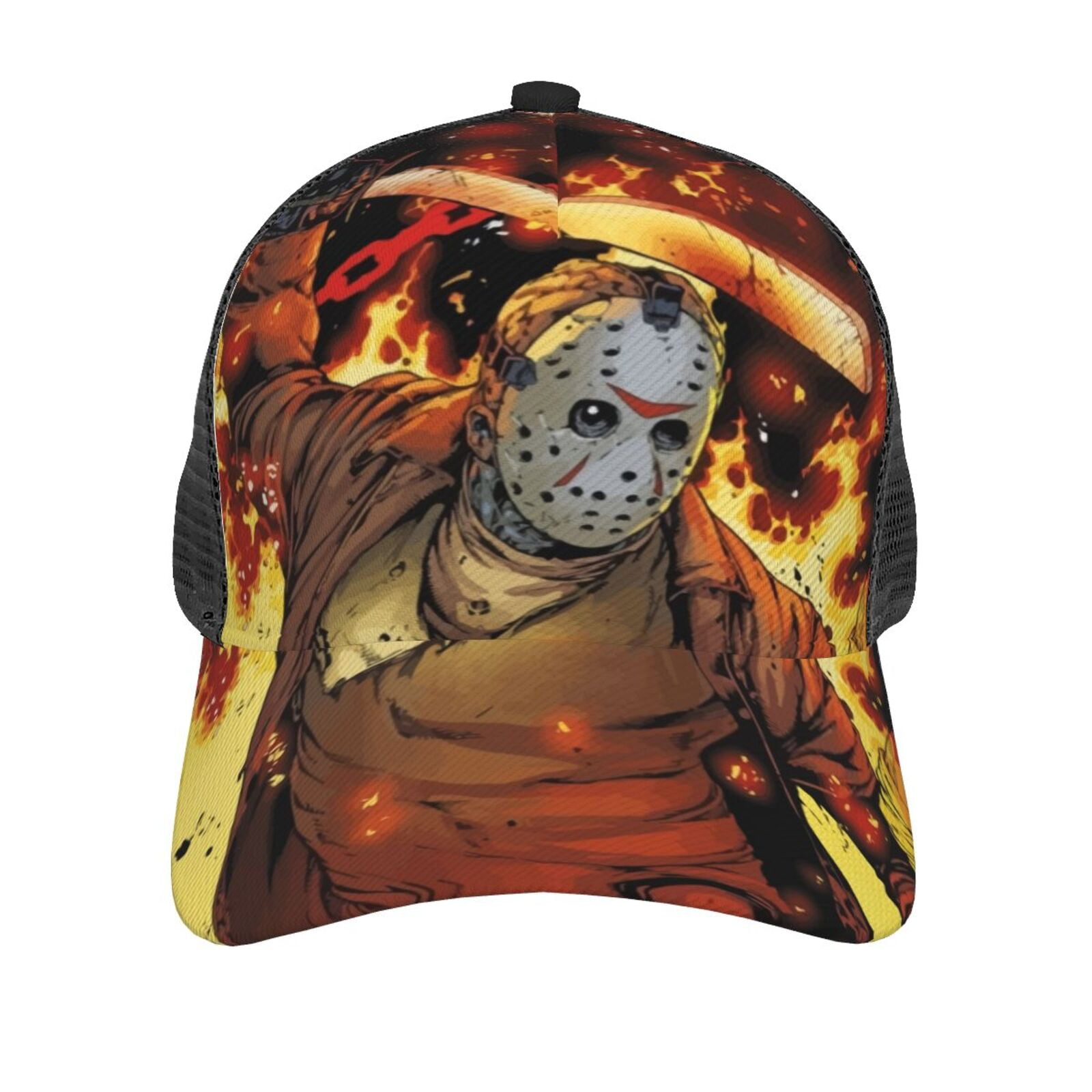 Jason Voorhees Baseball Caps Casual Fishing Sun Hat Mesh Back ...