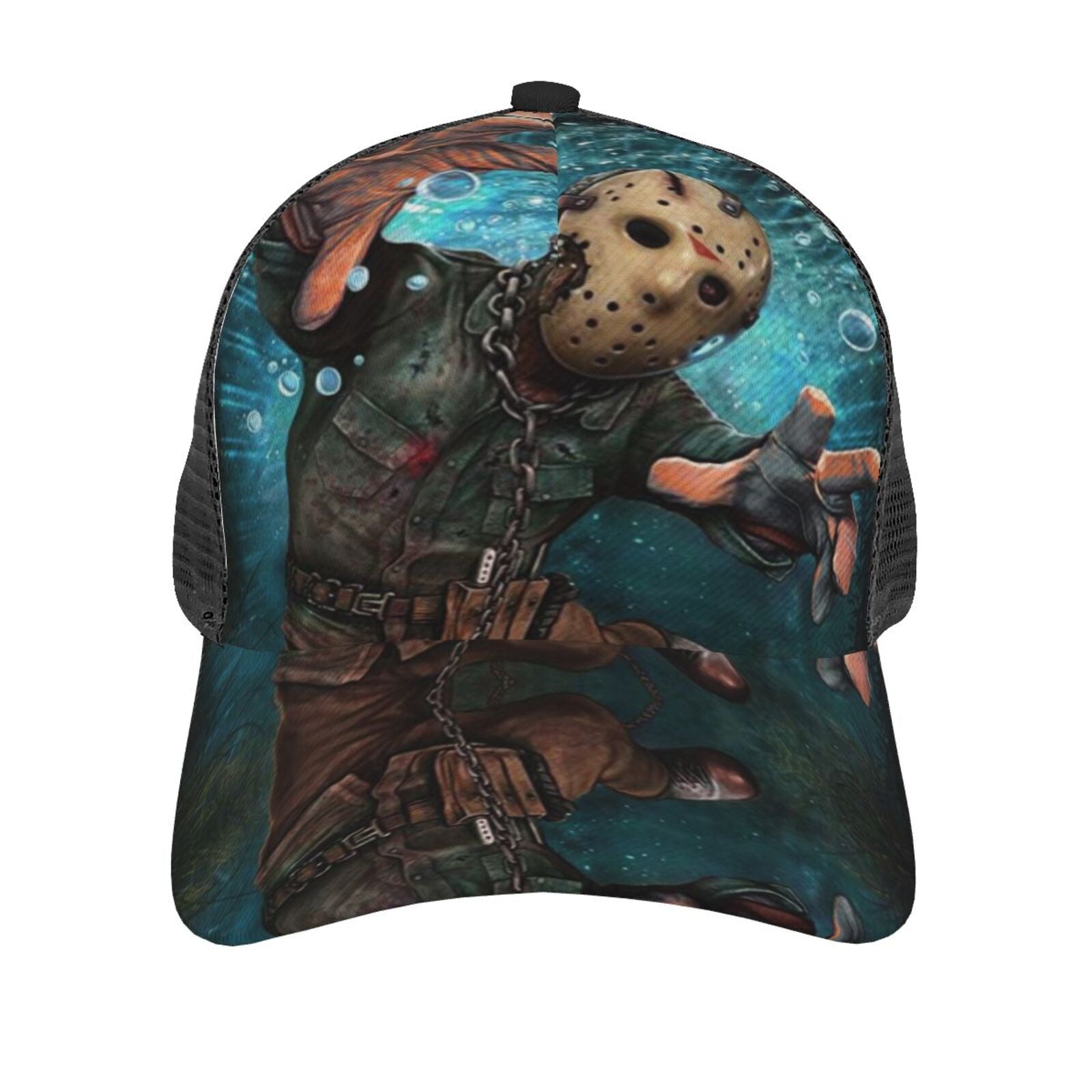 Jason Voorhees Baseball Caps Casual Fishing Sun Hat Mesh Back ...