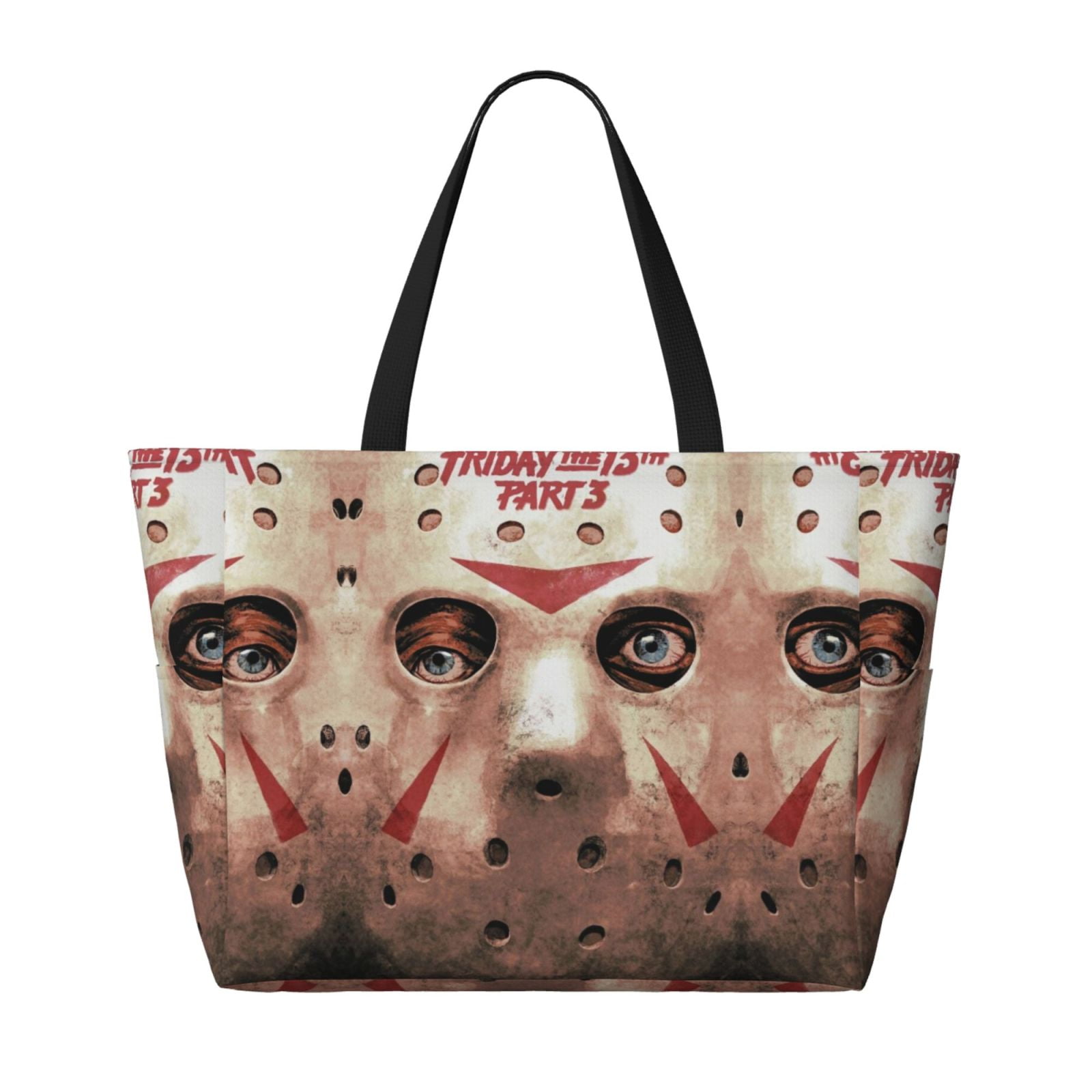 Jason Voorhees Beach Bag Large Capacity Travel Foldable Gym Tote Bag ...