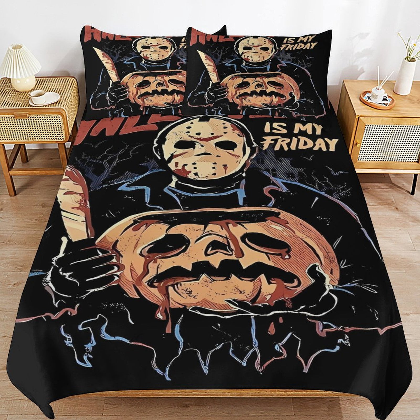 Jason Voorhees Bed Duvet Cover Microfiber Bedding Sets 3D Printed ...