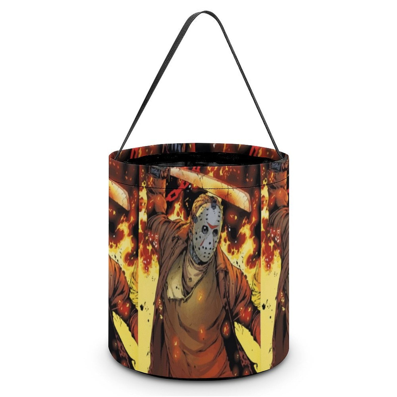 Jason Voorhees Candy Tote Bags Halloween Trick or Treat Bucket Bag ...