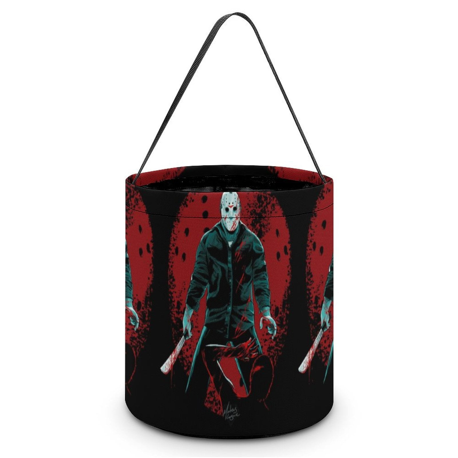 Jason Voorhees Candy Tote Bags Halloween Trick or Treat Bucket Bag ...