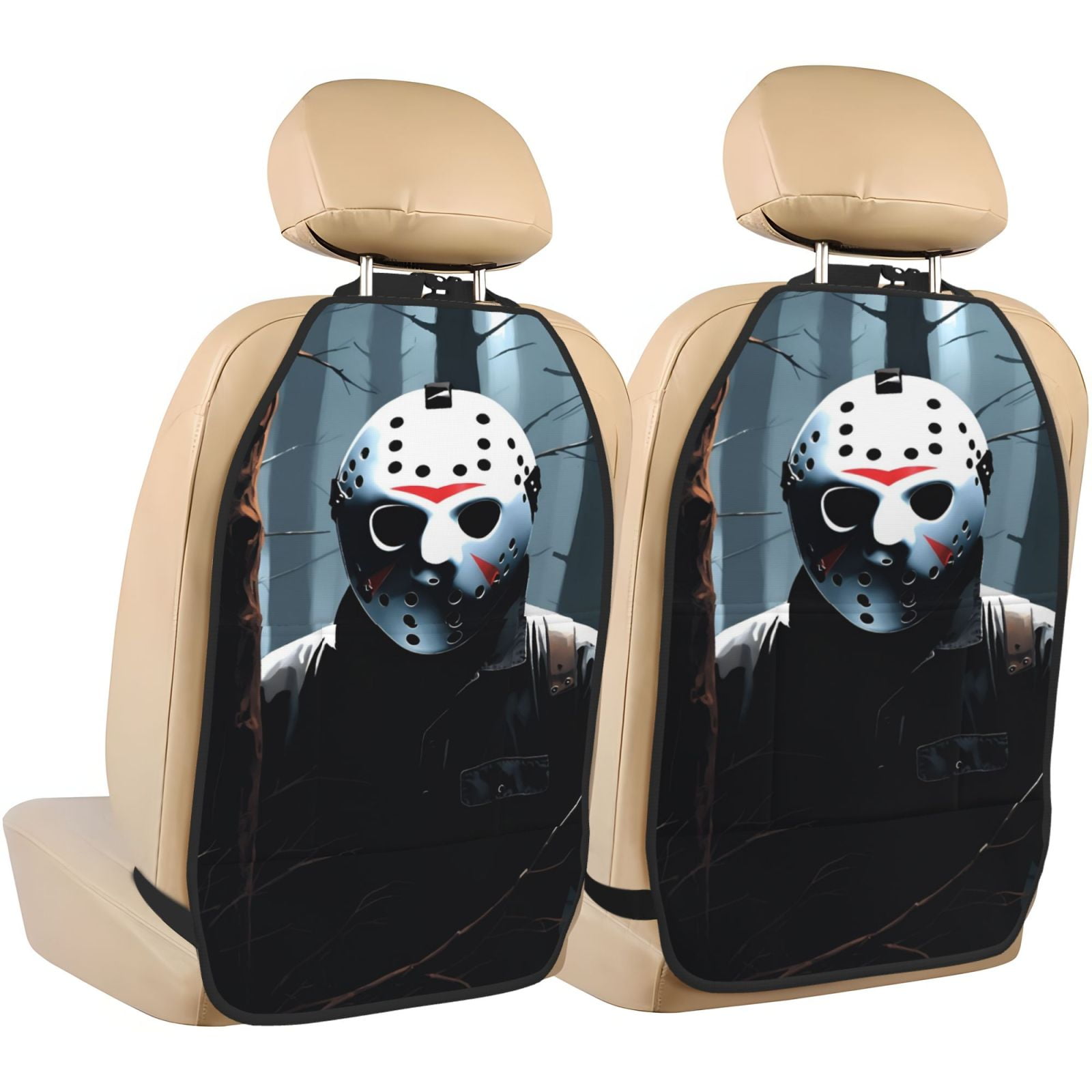Jason Voorhees Car Back Seat Organizer 2 Pack Anti-Kick Storage Mats ...