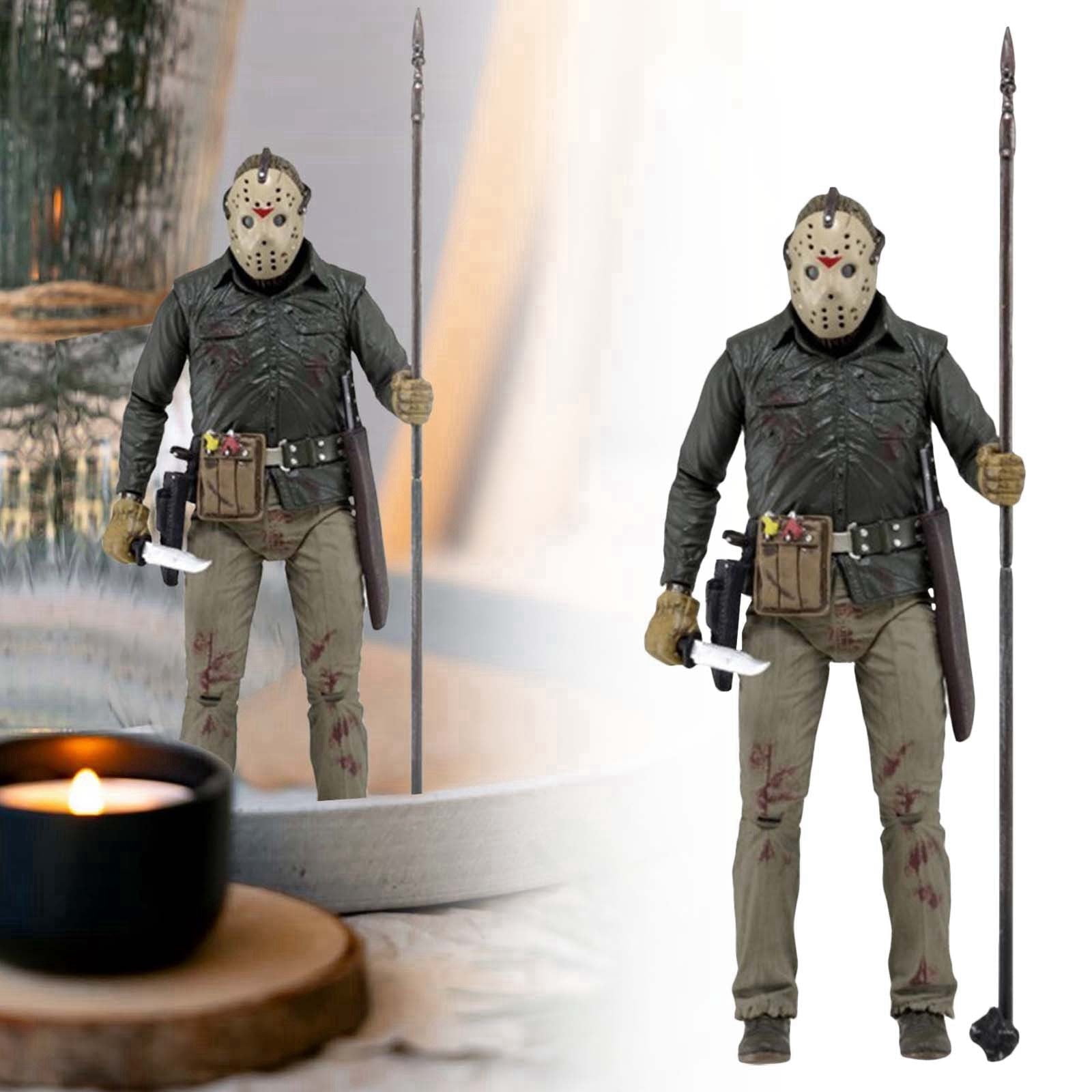 Jason Voorhees Character Figurine Movie Friday The 13Th Peripheral Toy ...