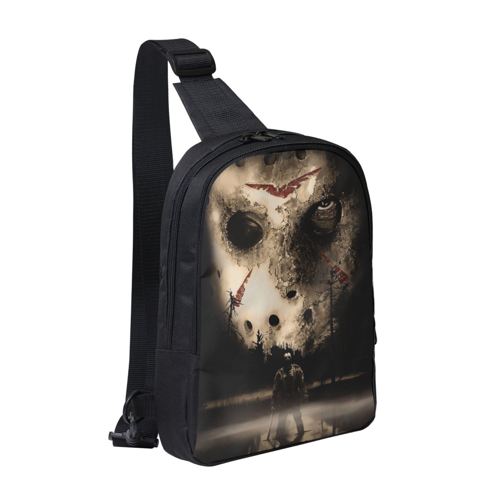 Jason Voorhees Chest Bag with Dual Pockets , Crossbody Shoulder Bag ...