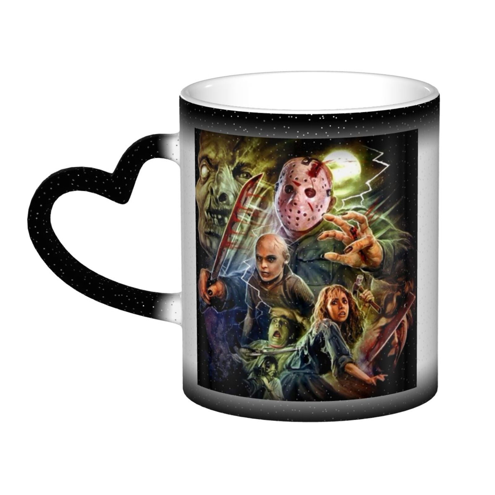 Jason Voorhees Color Changing Mug Heat Sensitive Magic Funny Art Coffee ...
