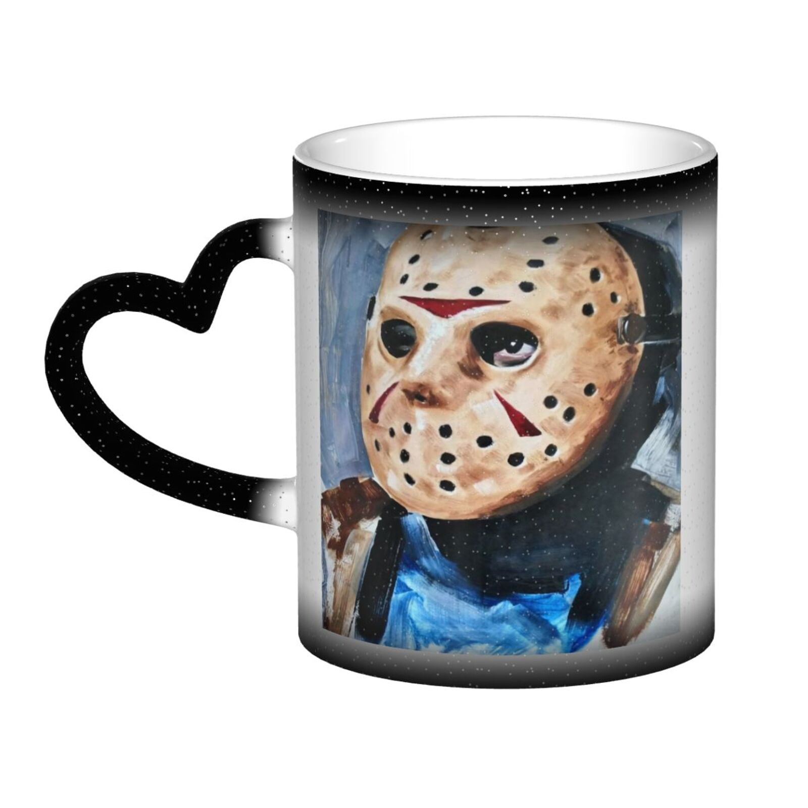 Jason Voorhees Color Changing Mug Heat Sensitive Magic Funny Art Coffee ...