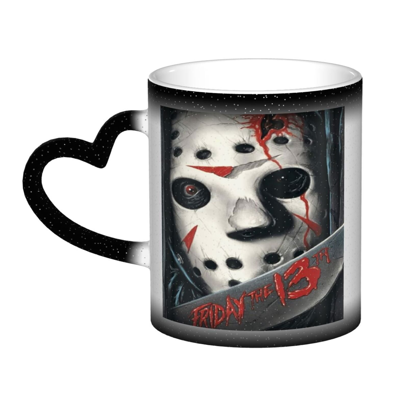 Jason Voorhees Color Changing Mug Heat Sensitive Magic Funny Art Coffee ...
