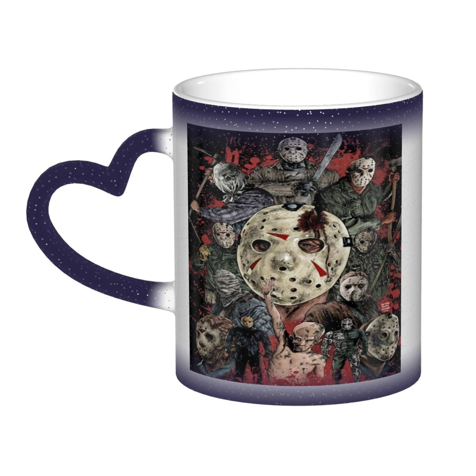Jason Voorhees Color Changing Mug Heat Sensitive Magic Funny Art Coffee ...