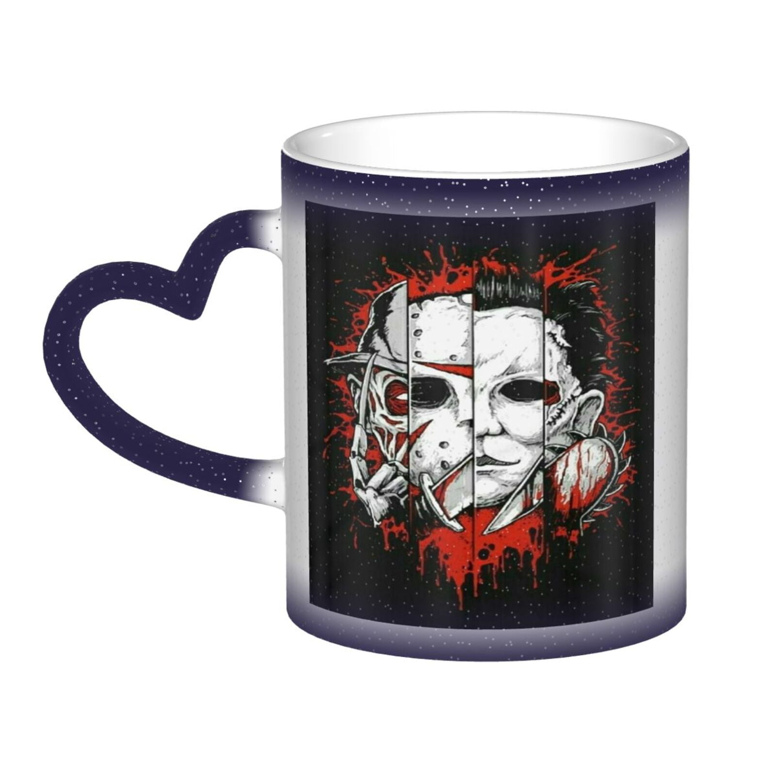 Jason Voorhees Color Changing Mug Heat Sensitive Magic Funny Art Coffee ...